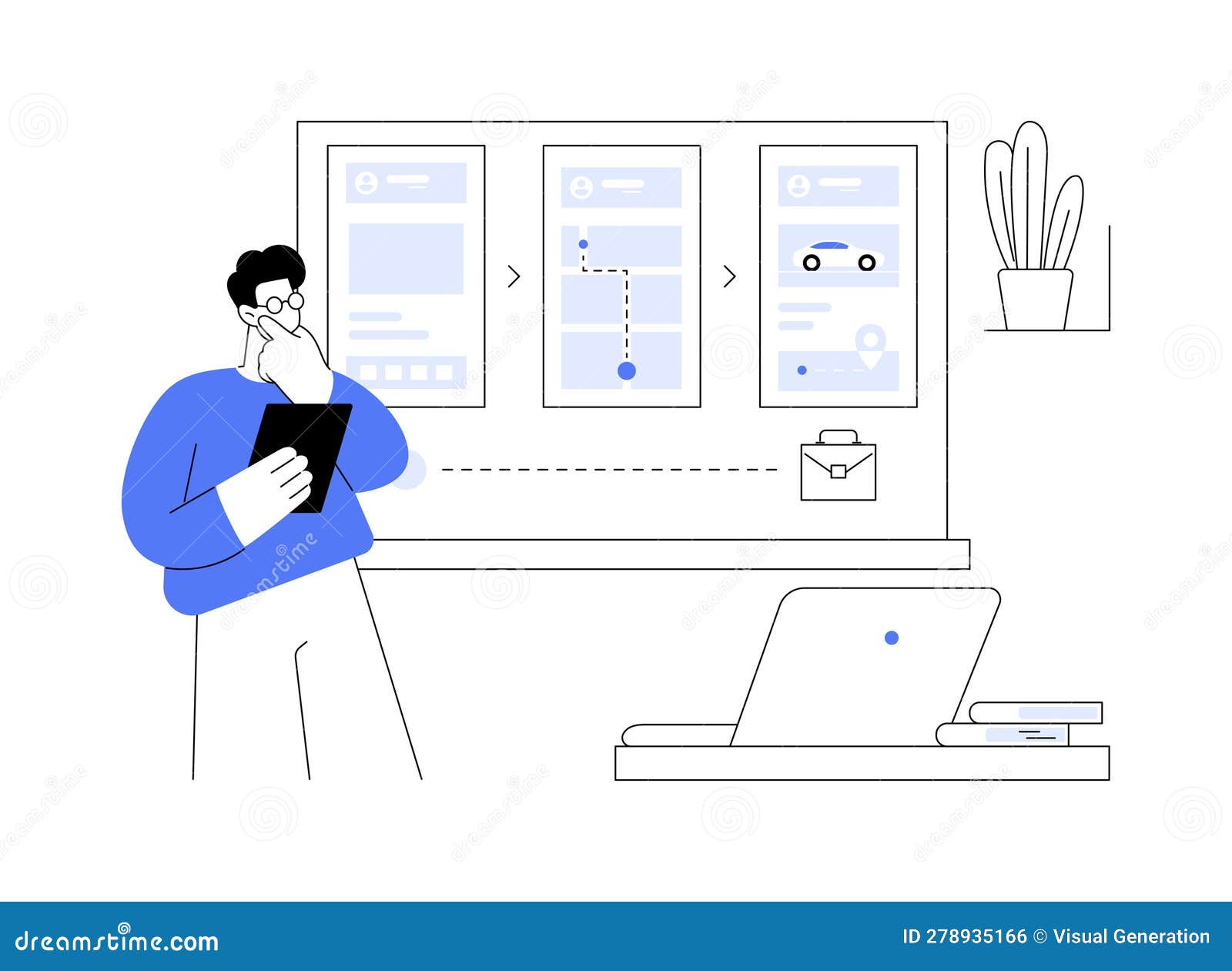 Delivery Plan Abstract Concept Vector Illustration. Stock Vector ...