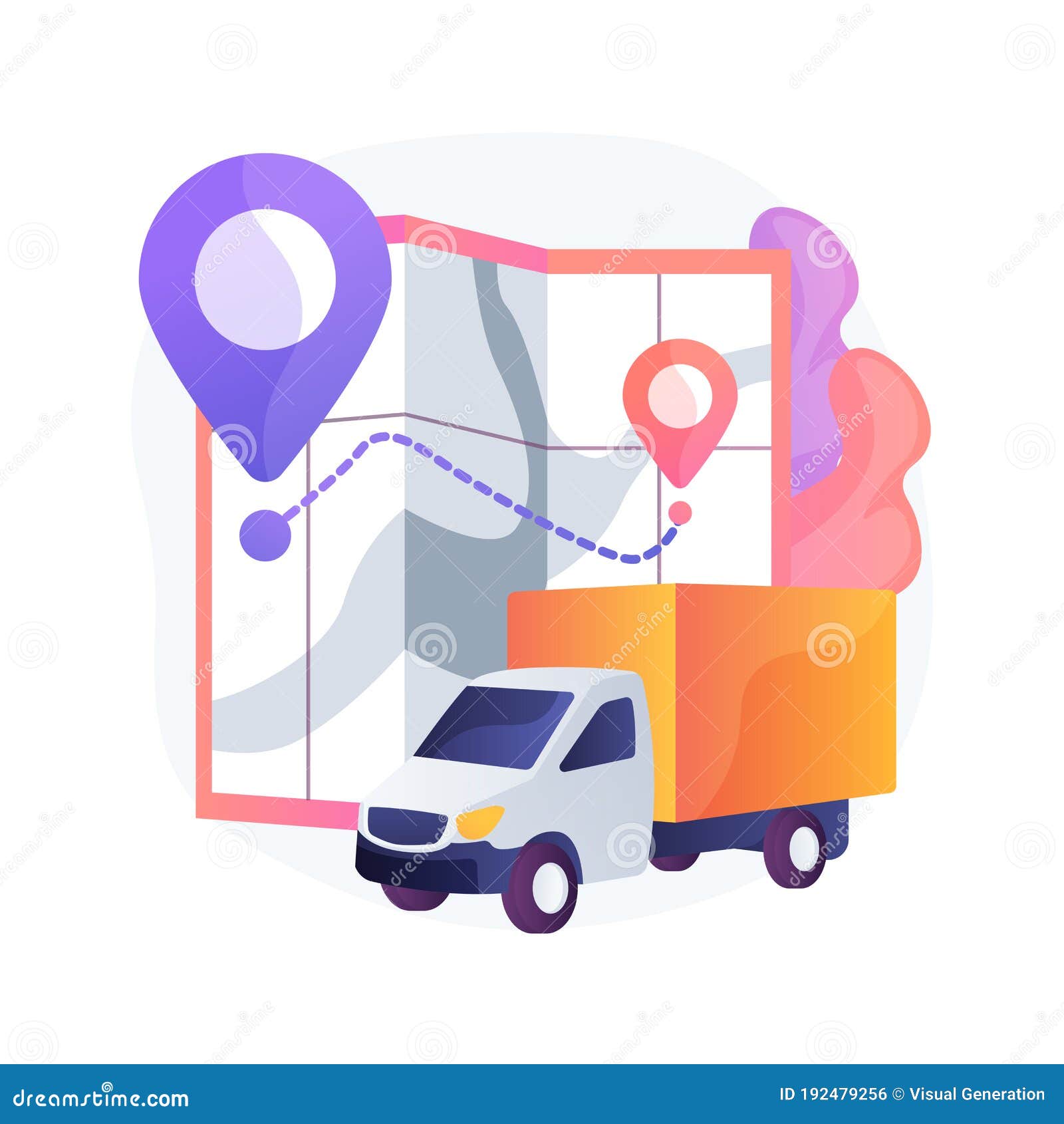 Delivery Point Abstract Concept Vector Illustration. Stock Vector ...