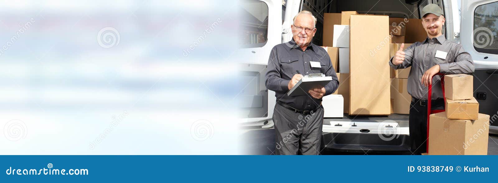 Delivery Postman with a Box Stock Image - Image of mail, parcel: 93838749