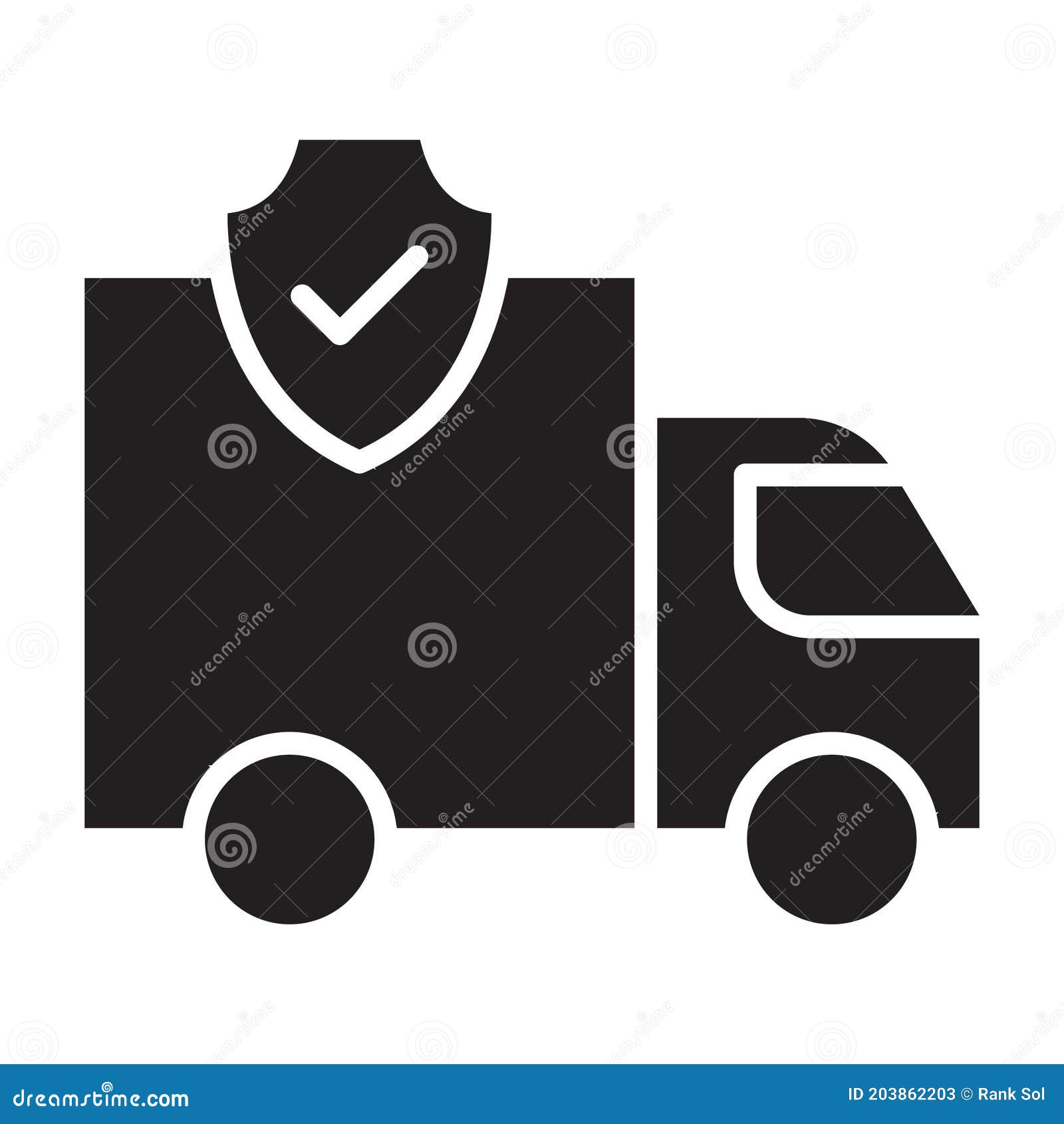 Delivery Protection, Shield, Cargo, Delivery Fully Editable Vector Icon ...