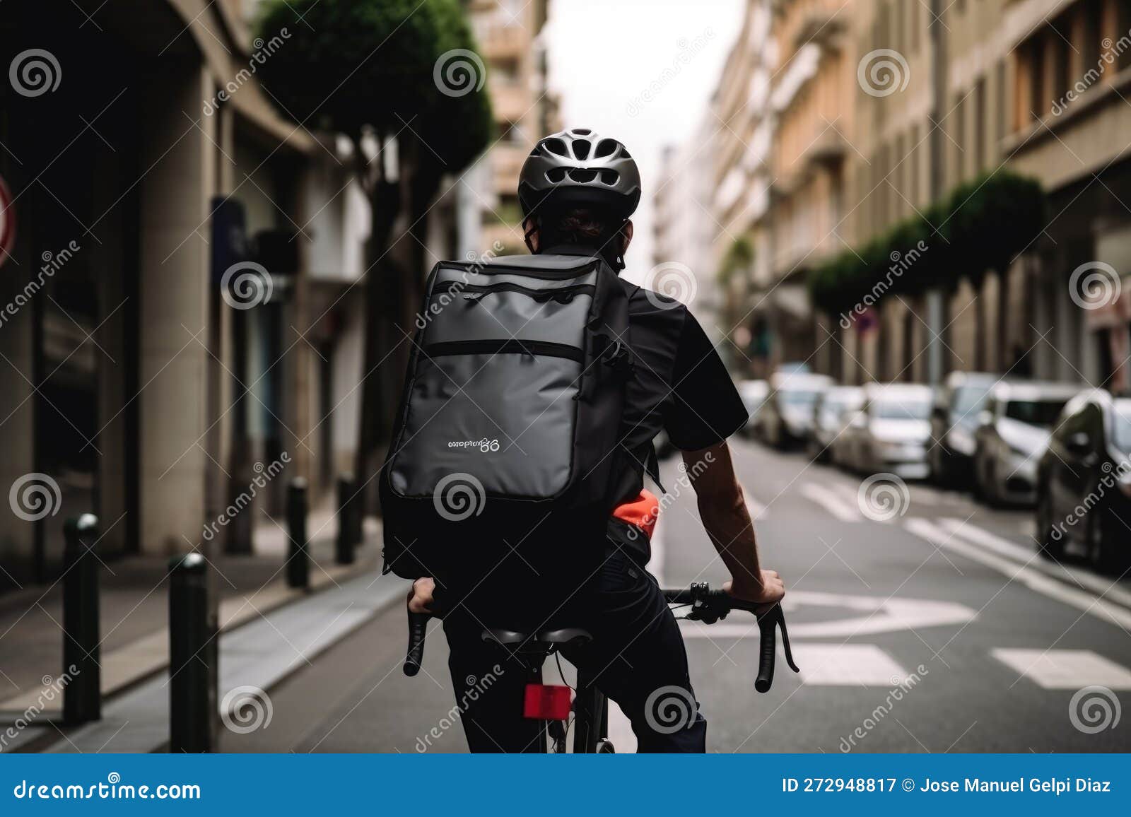 Atv Rider, With Backpack And Rifle, On Forest Trail Royalty-Free Stock ...