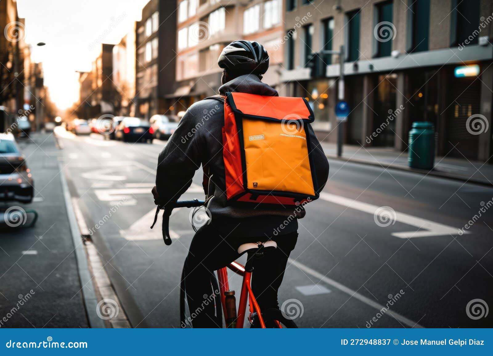 Atv Rider, With Backpack And Rifle, On Forest Trail Royalty-Free Stock ...