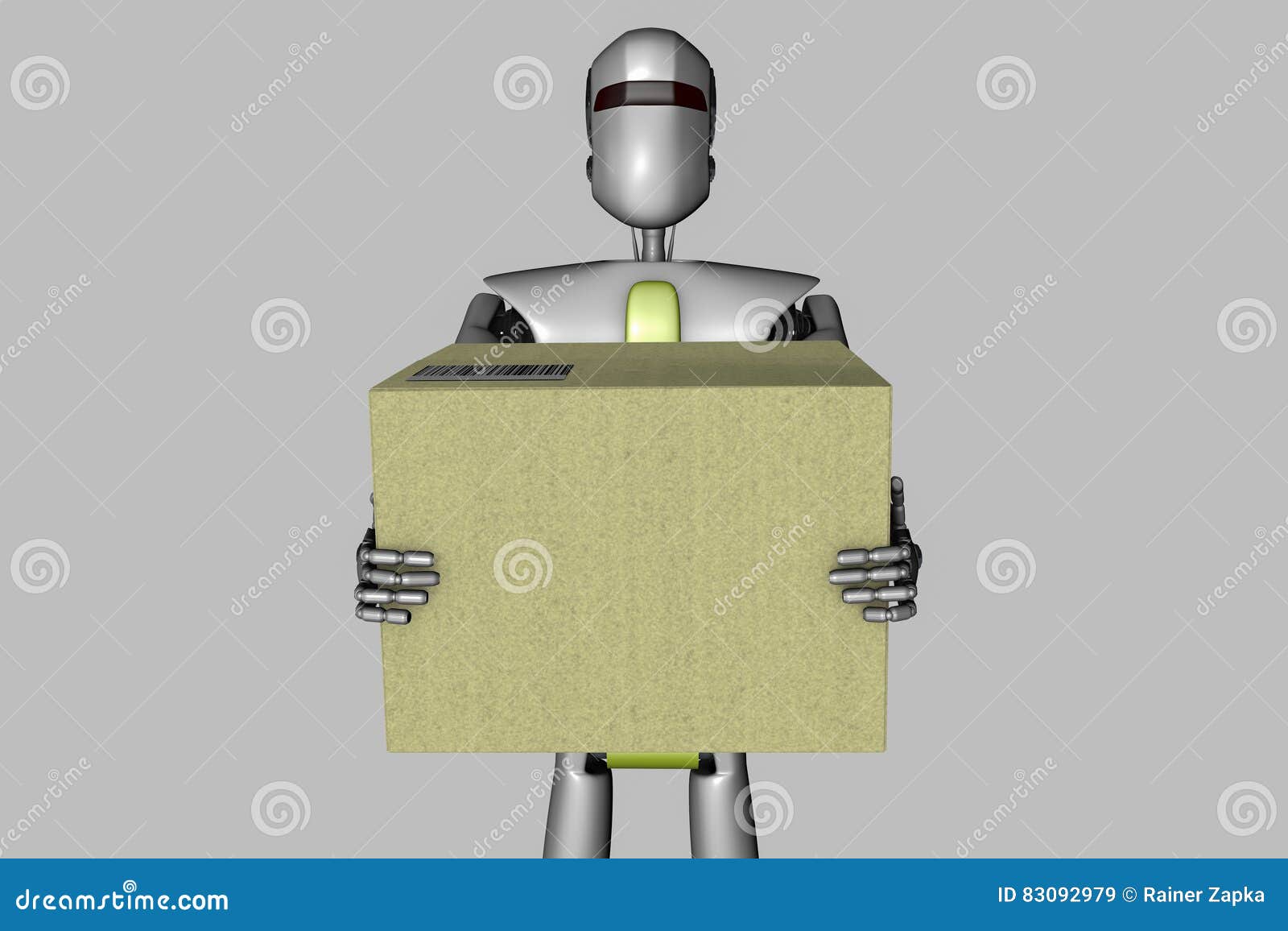 Delivery robot stock illustration. Illustration of mechanical - 83092979