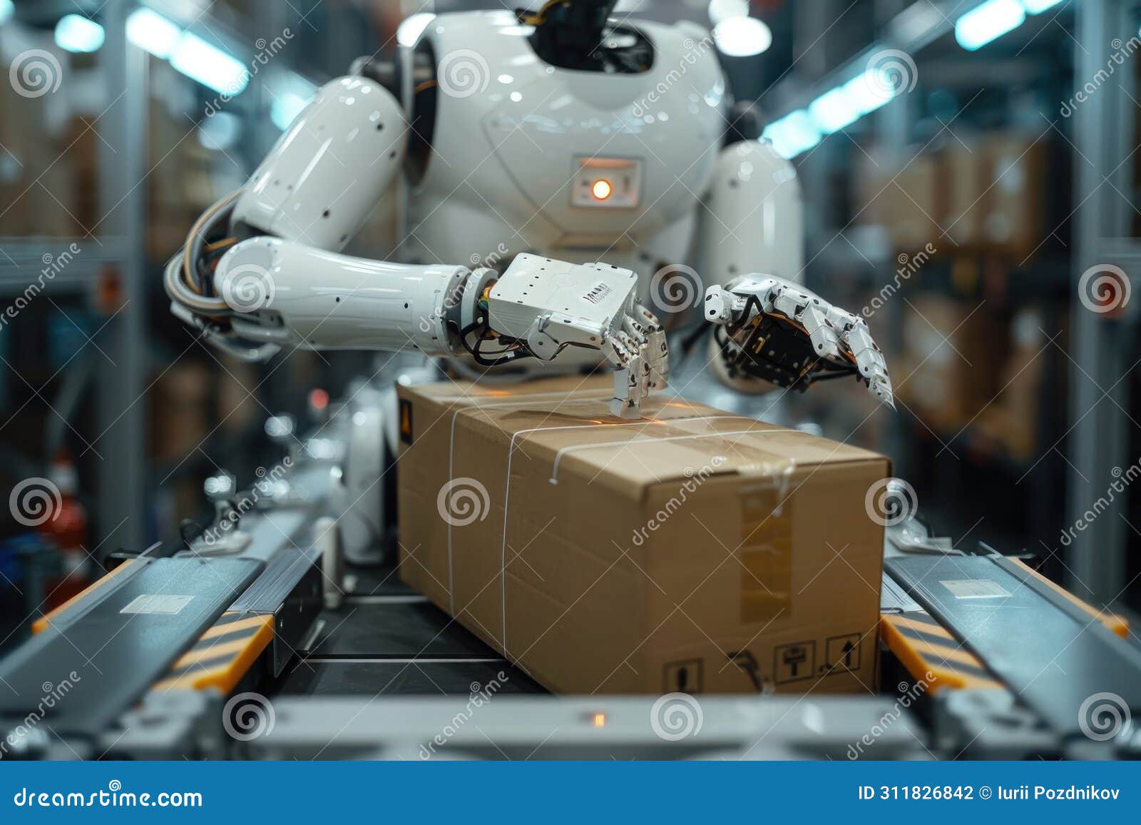 Delivery Robots: Automated Delivery in Practice Stock Photo - Image of ...