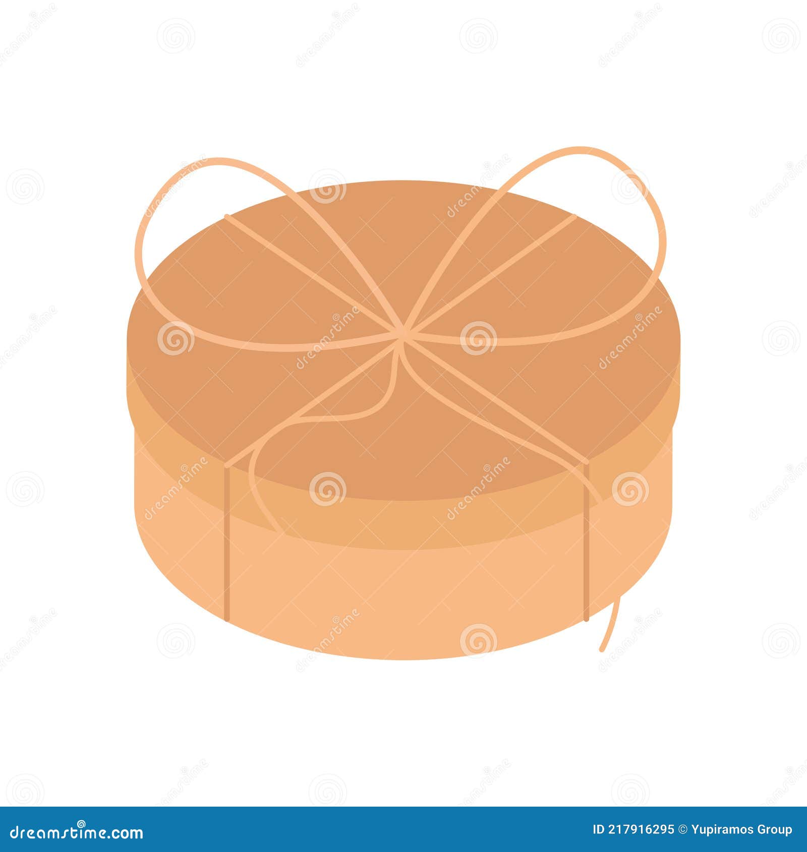 Delivery round parcel stock vector. Illustration of parcel - 217916295