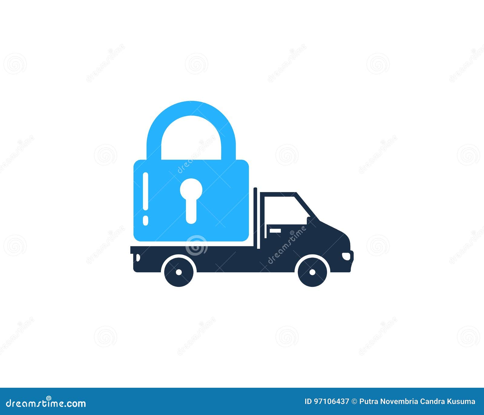 Delivery Security Icon Logo Design Element Stock Vector - Illustration ...