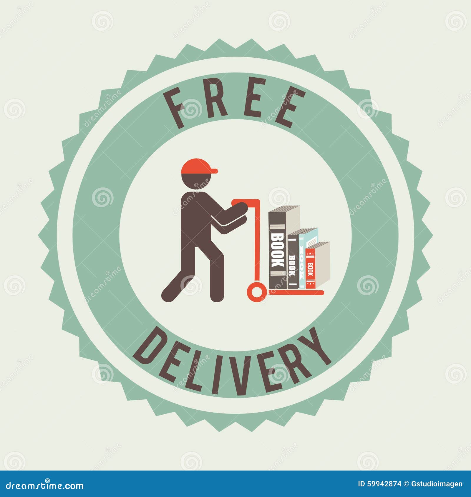 Delivery service books stock vector. Illustration of company - 59942874
