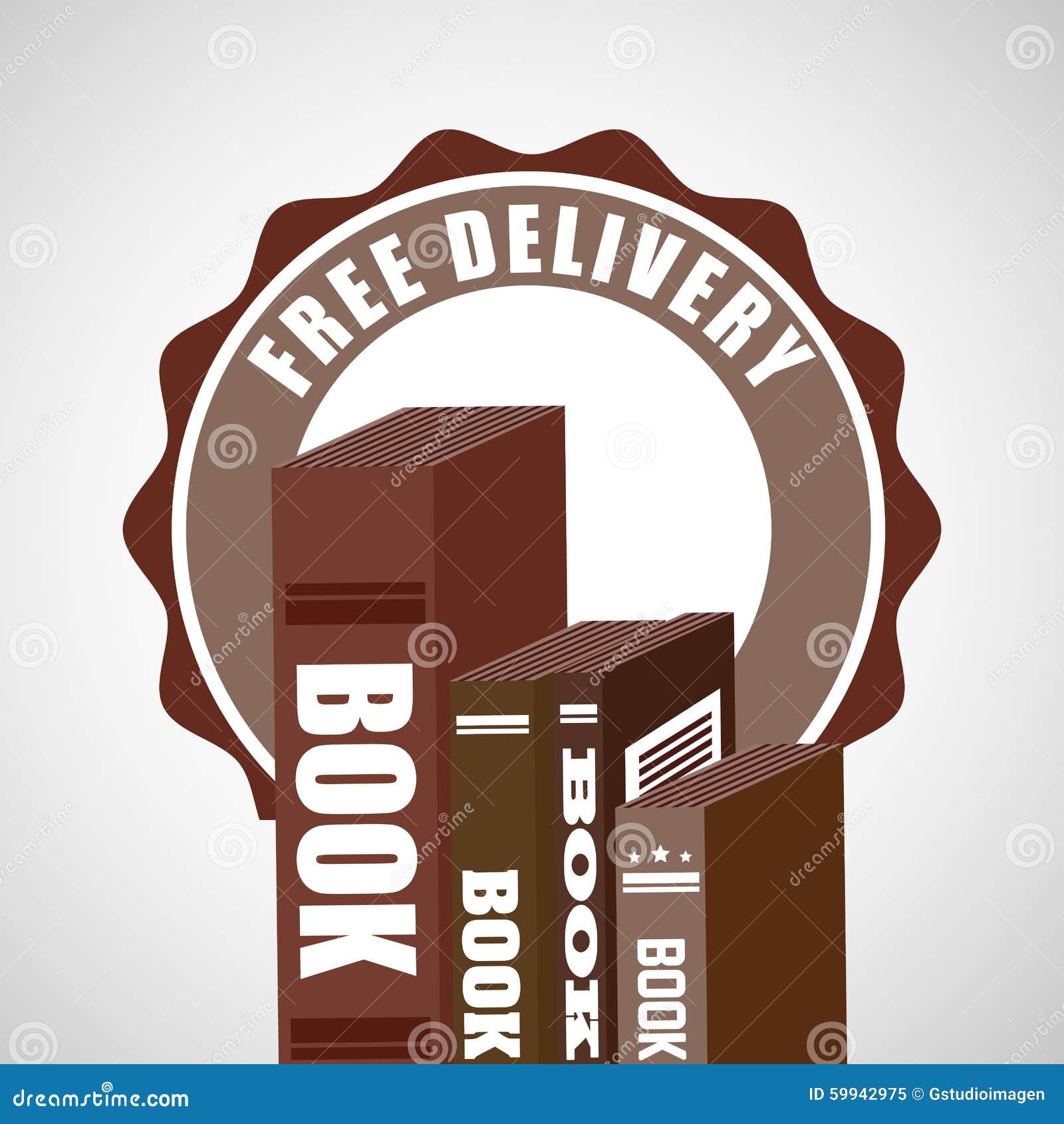 Delivery service books stock vector. Illustration of move - 59942975