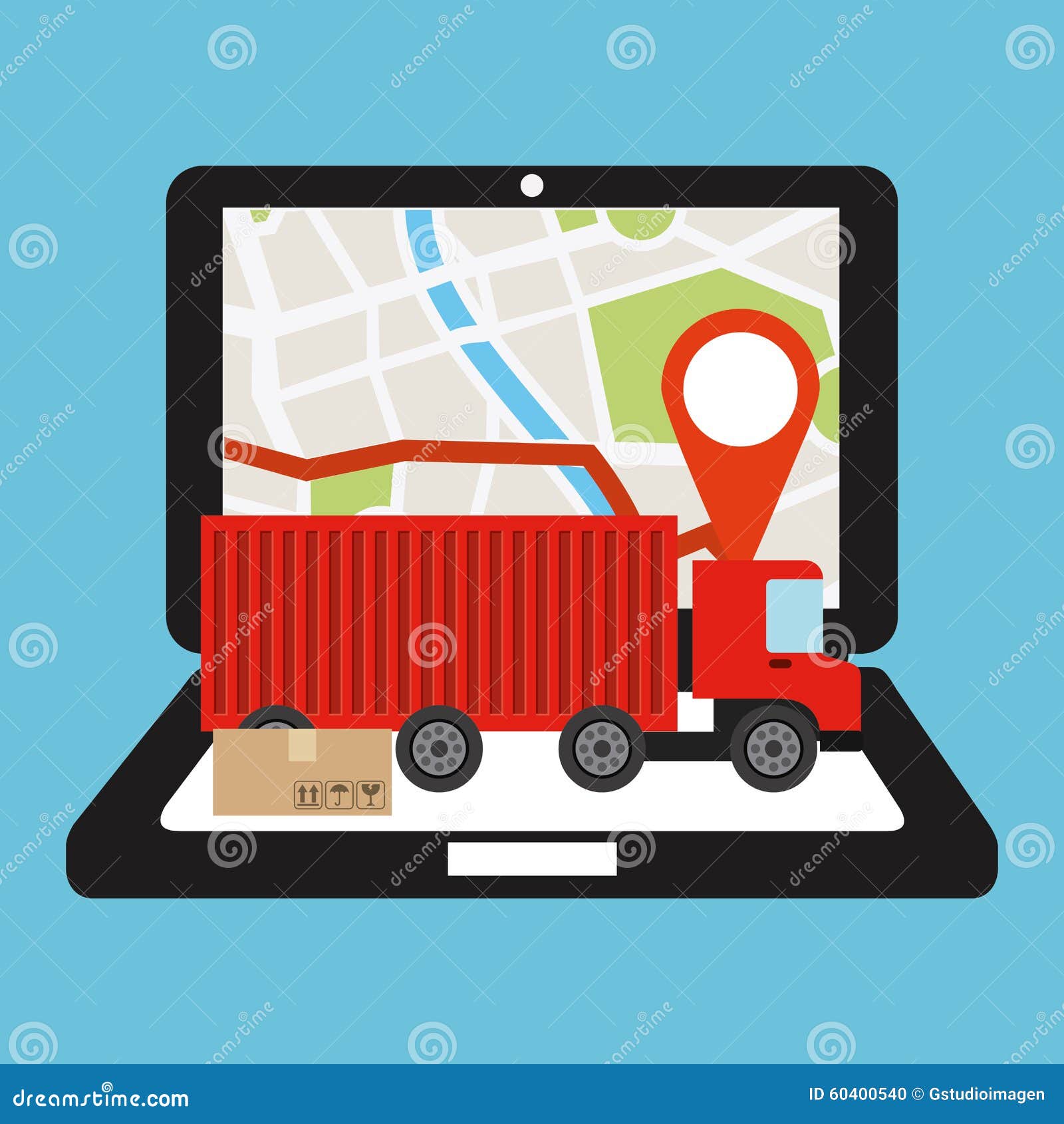 Delivery service stock vector. Illustration of business - 60400540