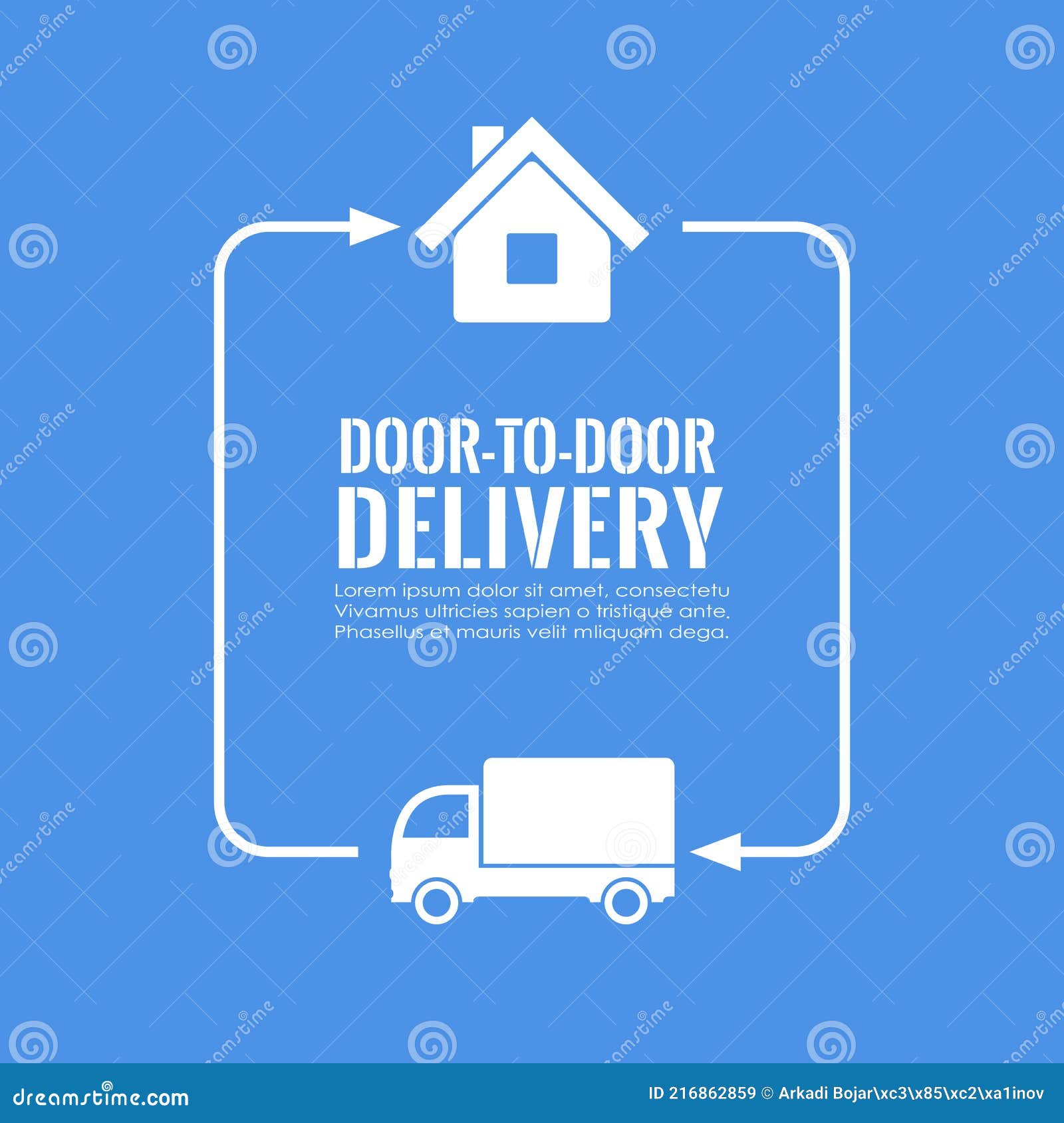 Delivery Service Information Banner Stock Vector - Illustration of ...