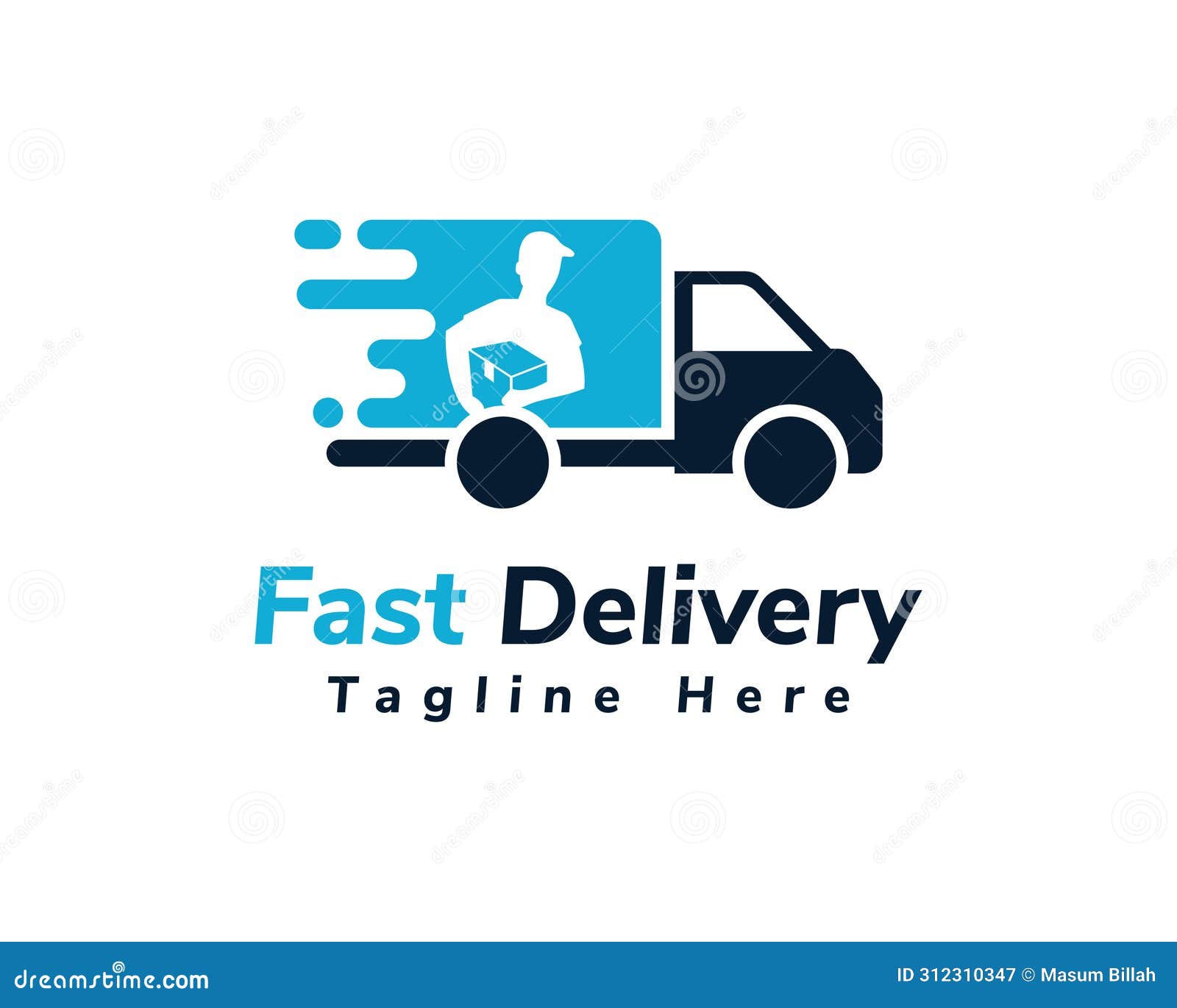 Delivery Service Logo Design Vector Template. Stock Vector ...