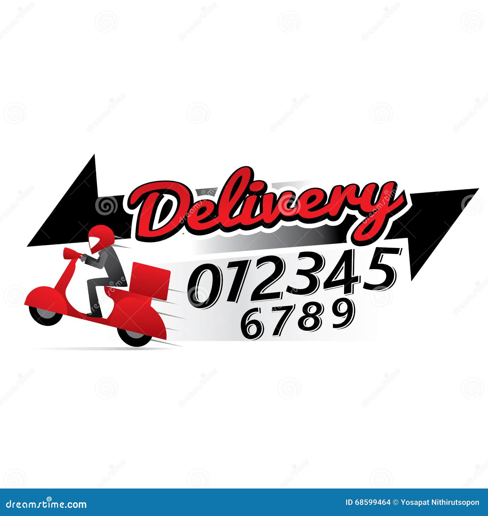 Delivery service stock vector. Illustration of shipping - 68599464