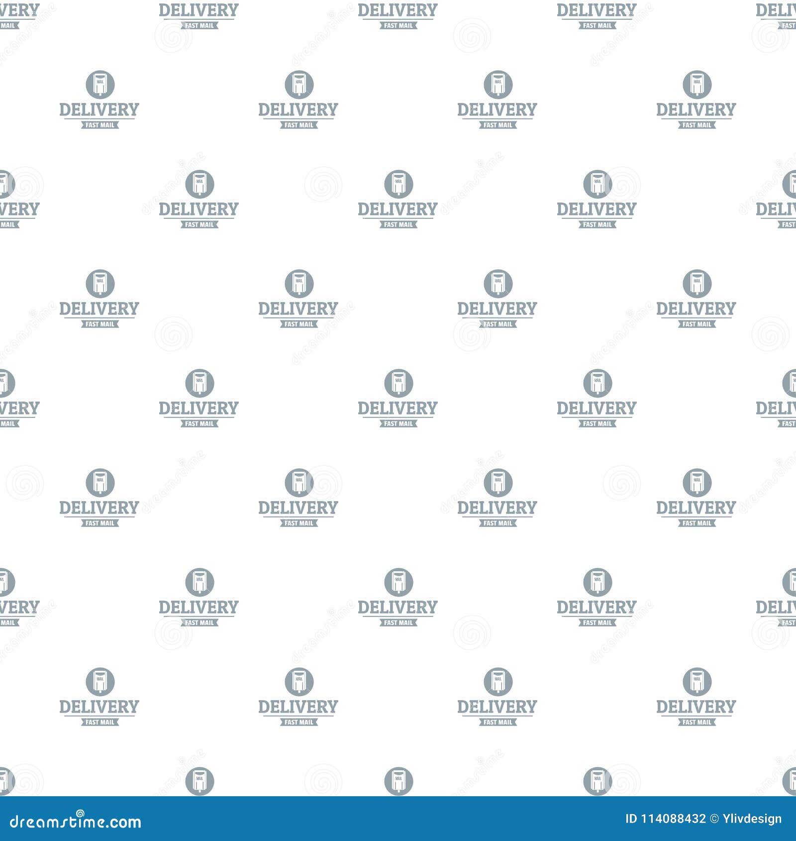 Delivery Service Pattern Vector Seamless Stock Vector - Illustration of ...