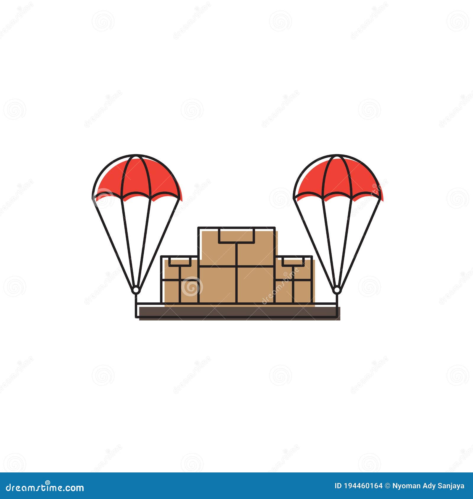 Delivery Service Symbol Vector Icon Isolated on White Background Stock ...