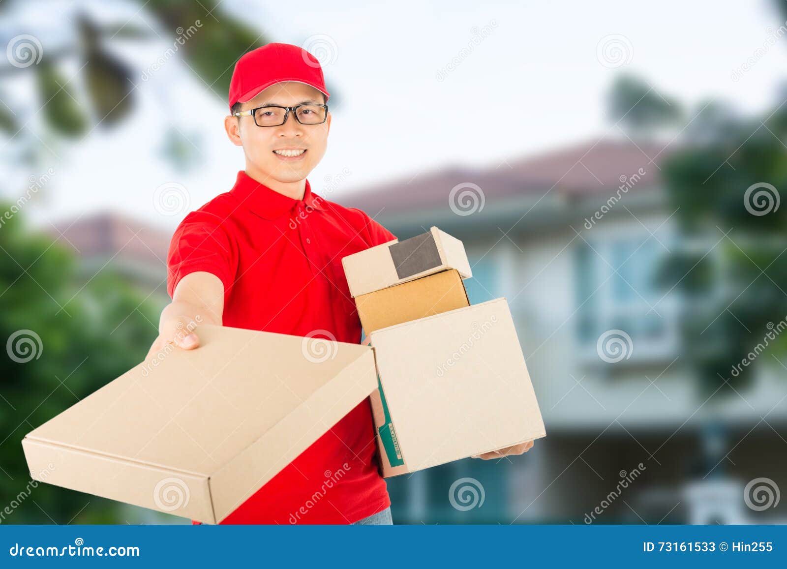 Delivery Service To Customer Stock Image - Image of cargo, mail: 73161533