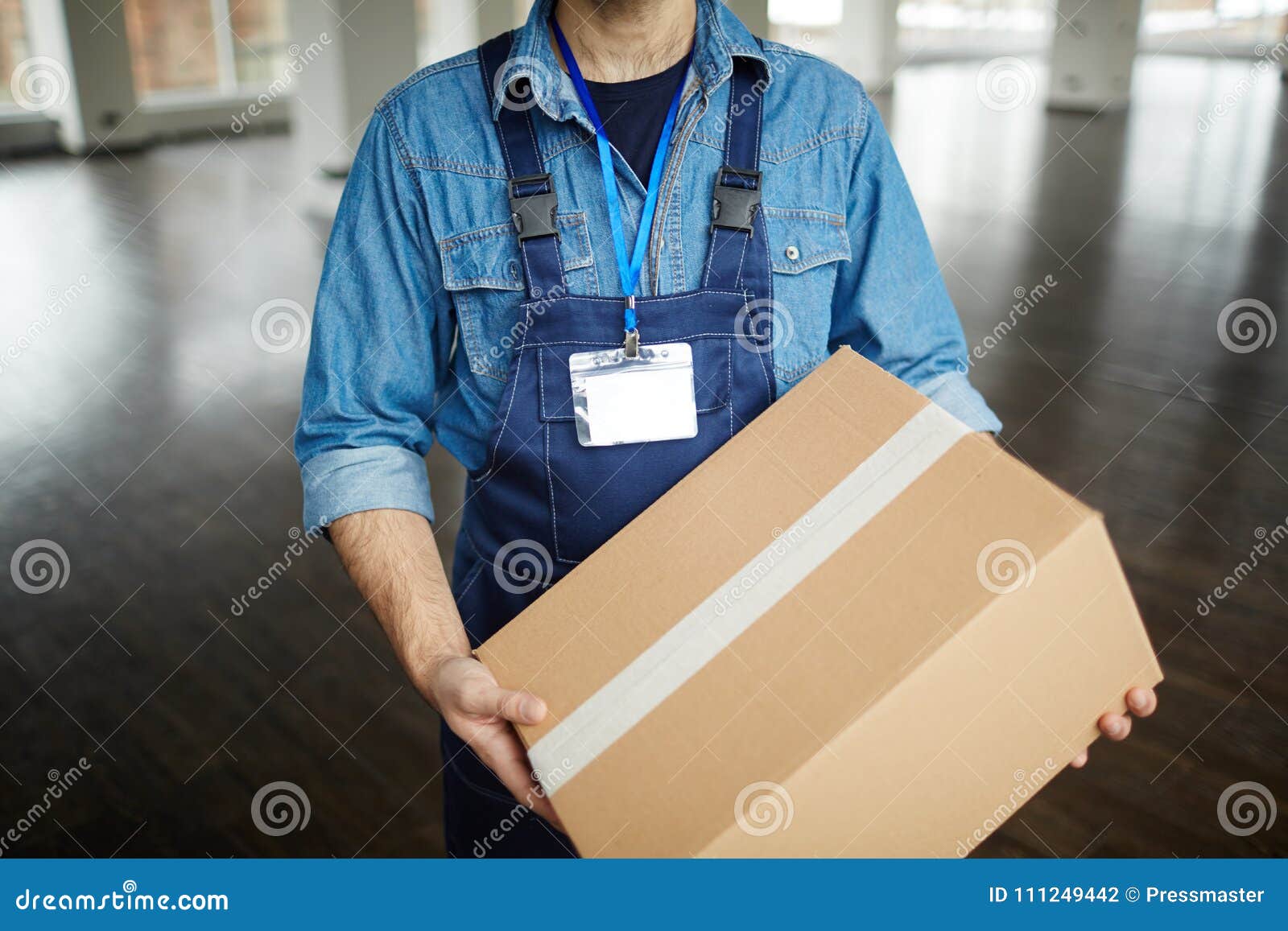 Delivery service worker stock photo. Image of expertise - 111249442