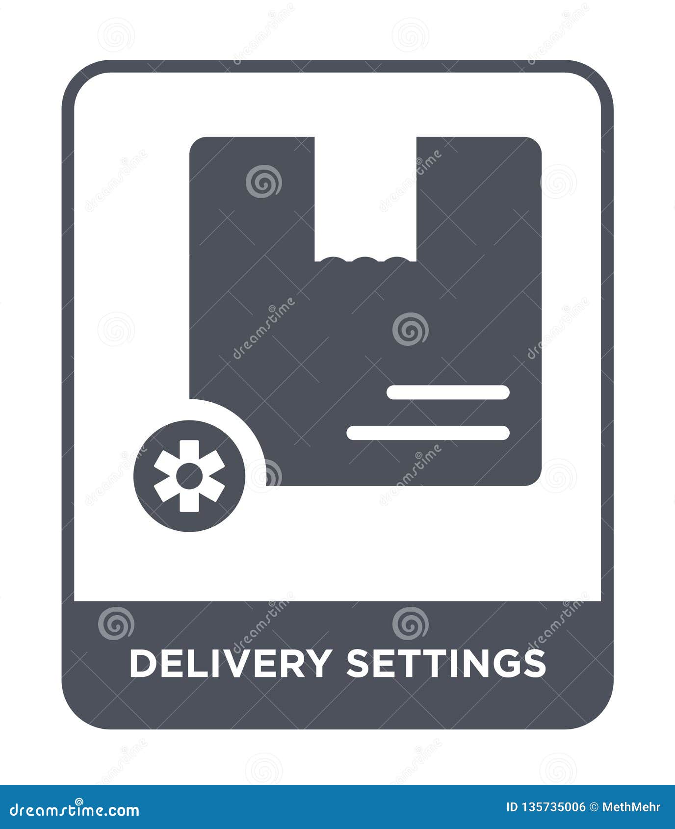 Delivery Settings Icon in Trendy Design Style. Delivery Settings Icon ...