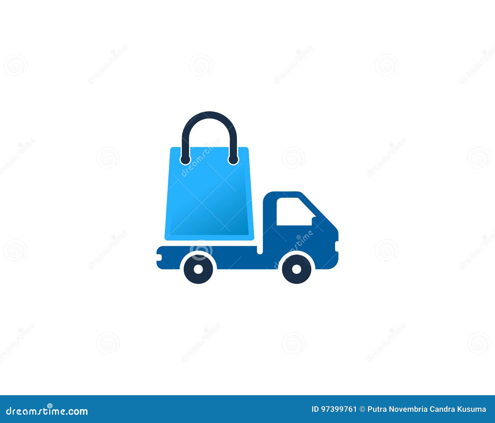 Delivery Shopping Icon Logo Design Element Stock Vector - Illustration ...
