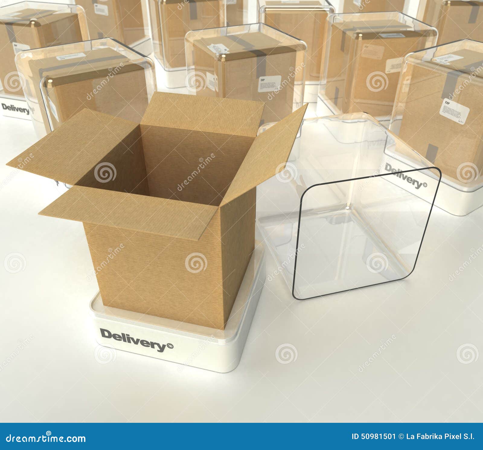 Delivery showcase stock image. Image of cabinet, moving - 50981501