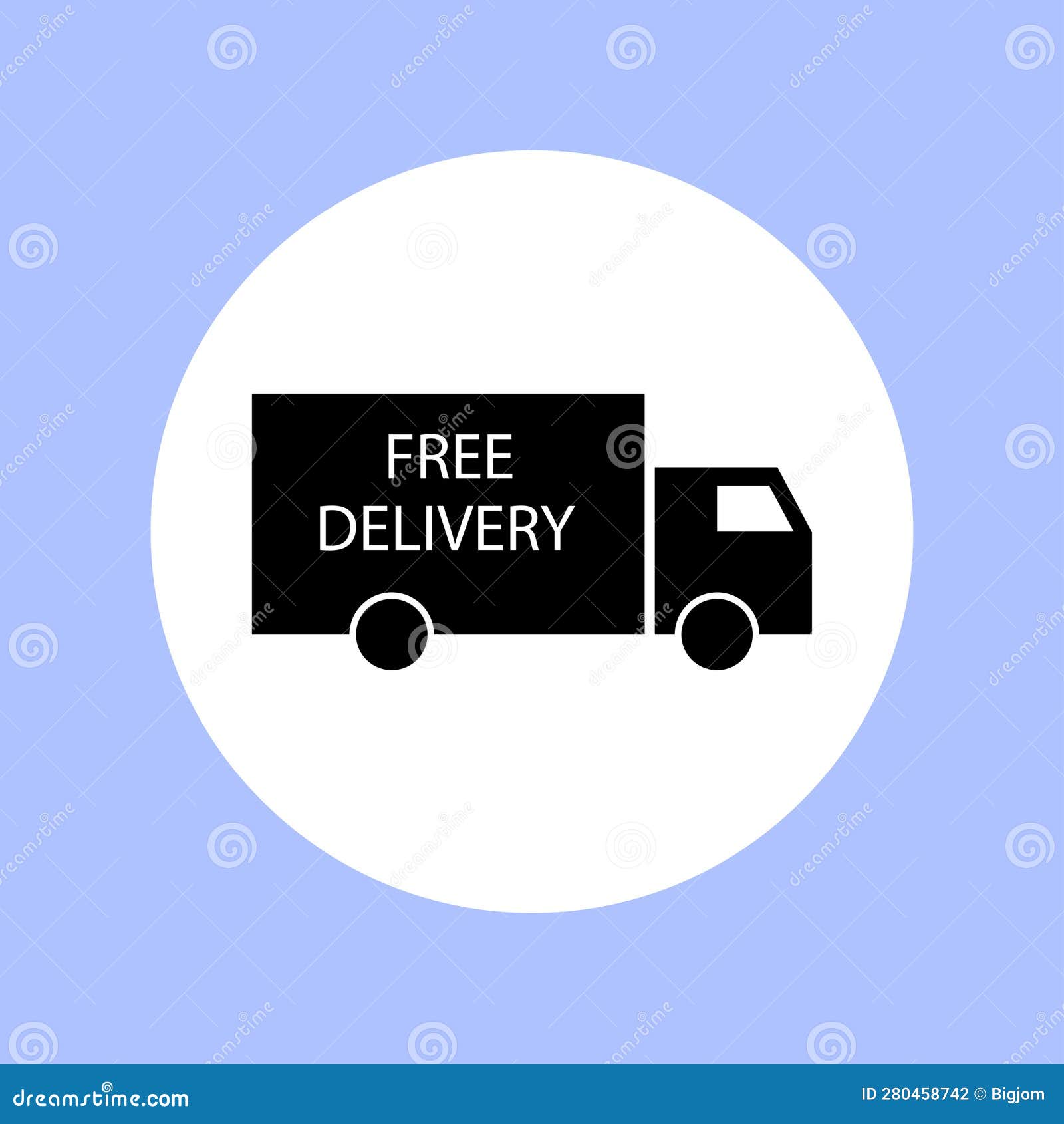 Delivery Sign Vector Icon Truck Icon. Vector Illustration Stock Vector ...