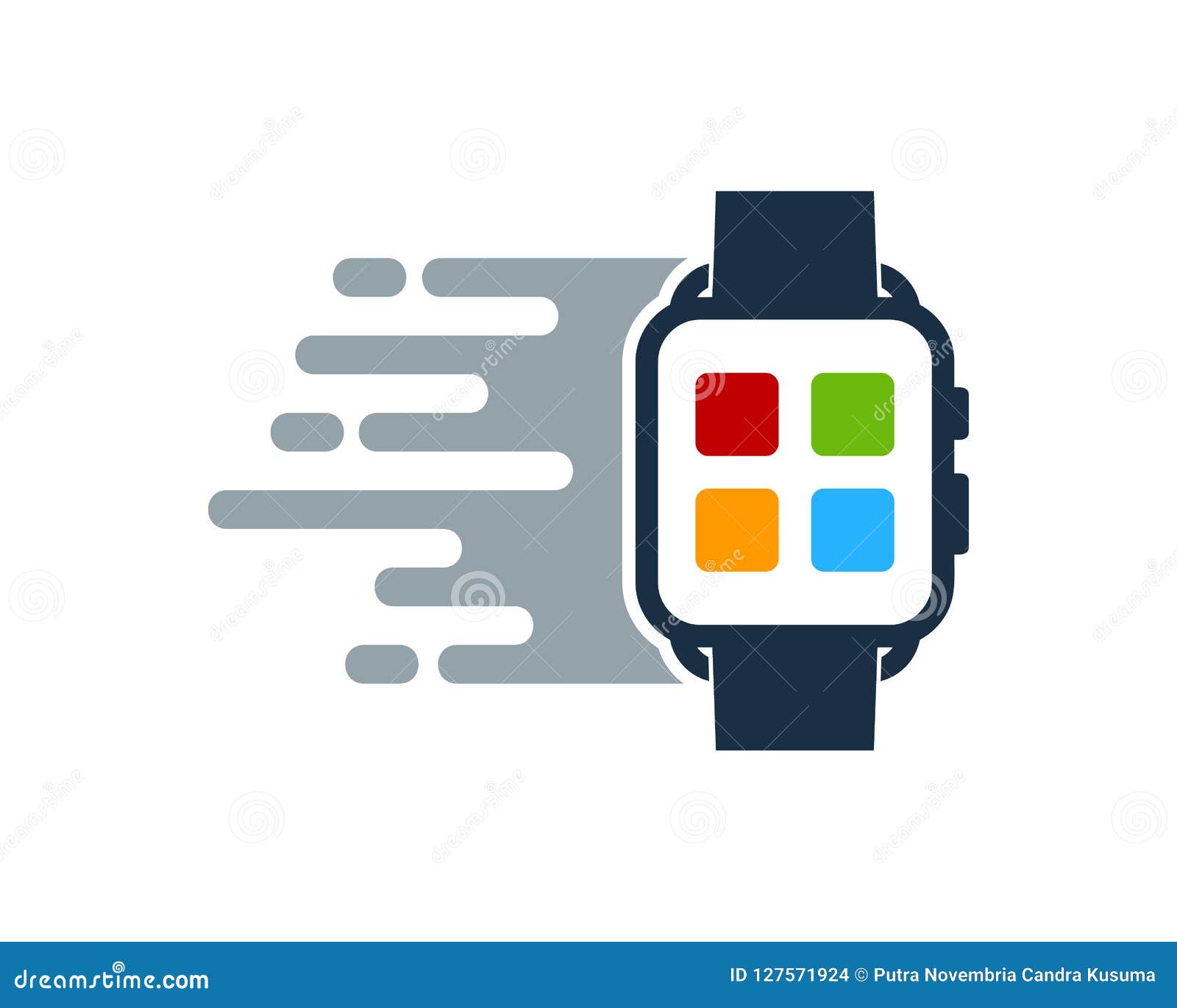 Delivery Smart Watch Logo Icon Design Stock Vector - Illustration of ...