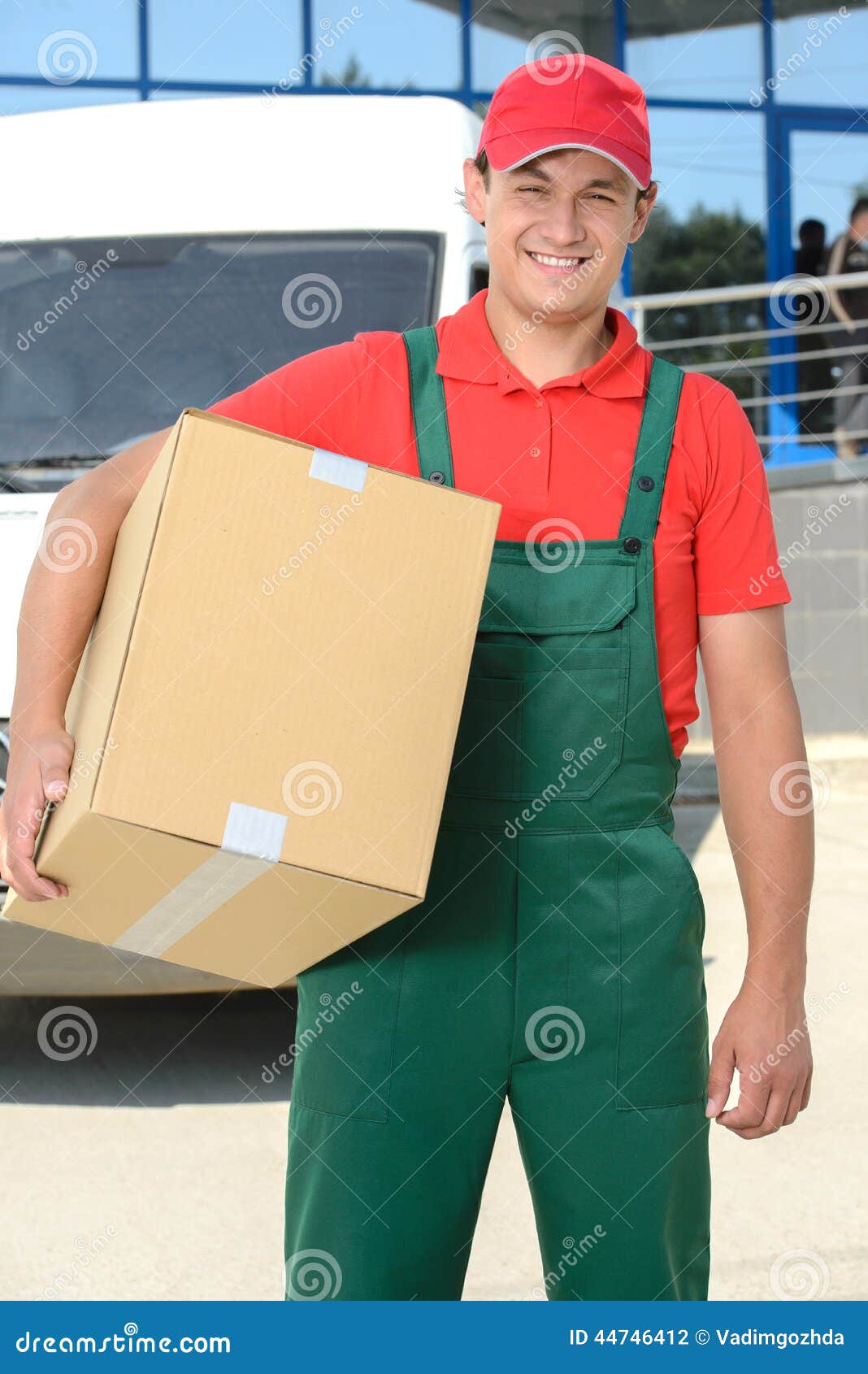 Delivery stock photo. Image of package, home, black, post - 44746412