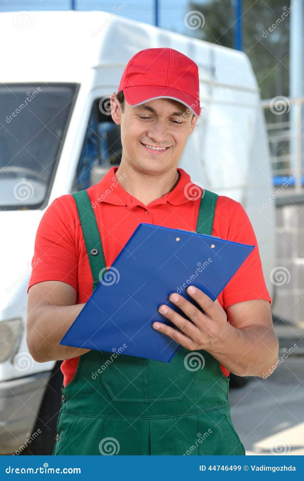 Delivery stock image. Image of courier, caucasian, male - 44746499