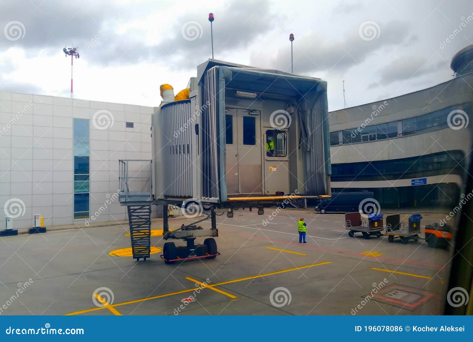 The Delivery of a Telescopic Ladder To the Aircraft for the Exit of ...