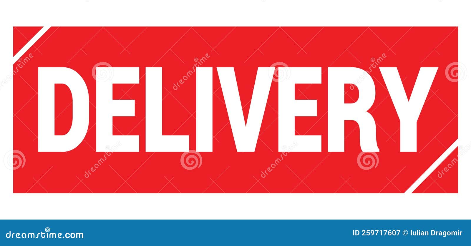 DELIVERY Text Written on Red Stamp Sign Stock Illustration ...