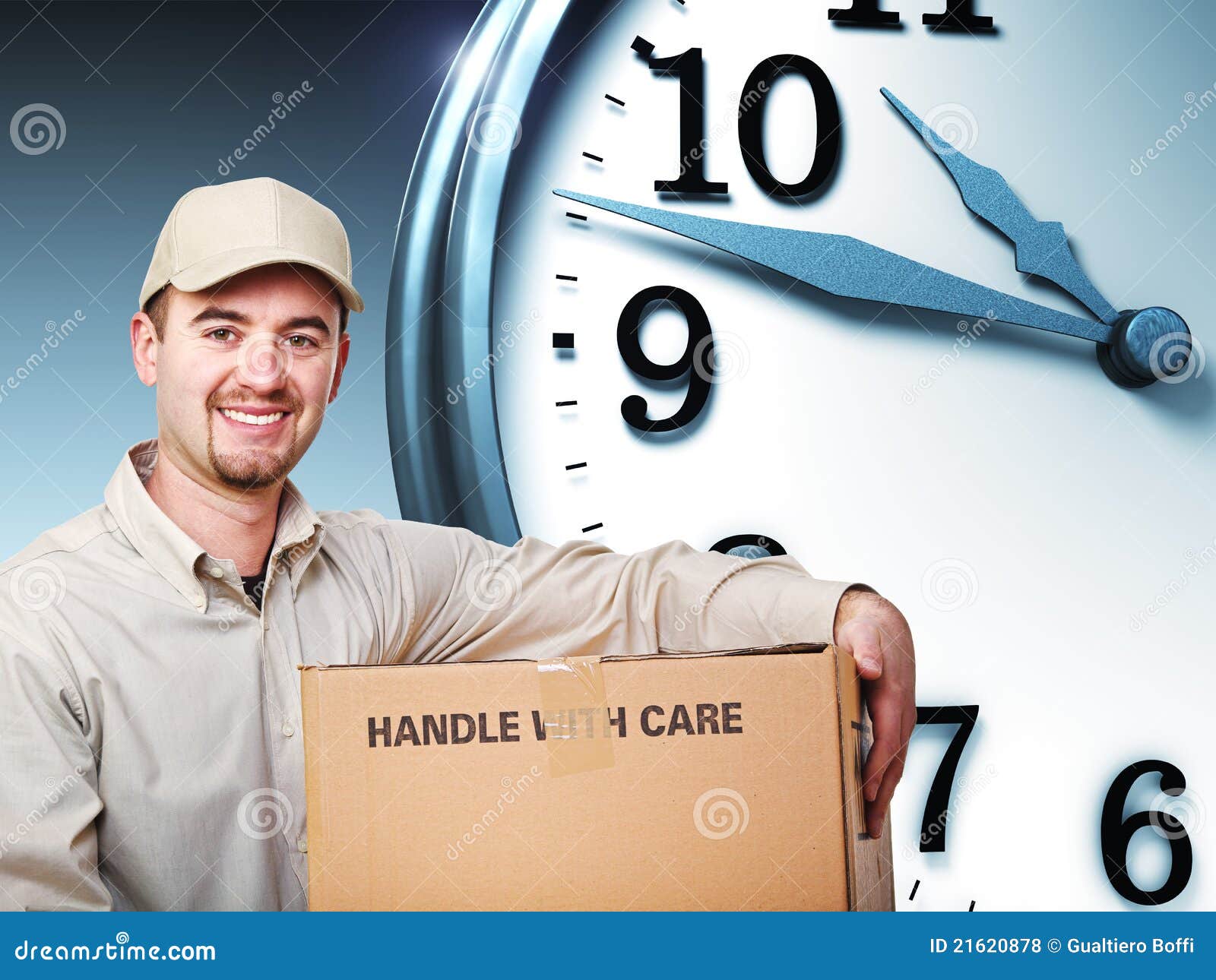 Delivery on time stock photo. Image of secure, worker - 21620878