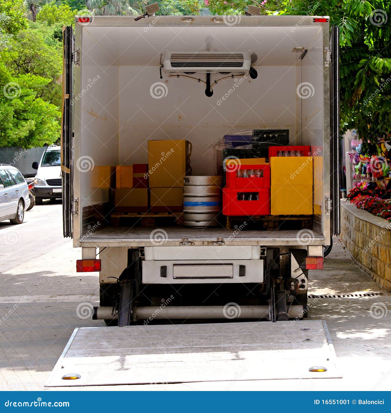 Delivery truck stock image. Image of delivering, ramp - 16551001