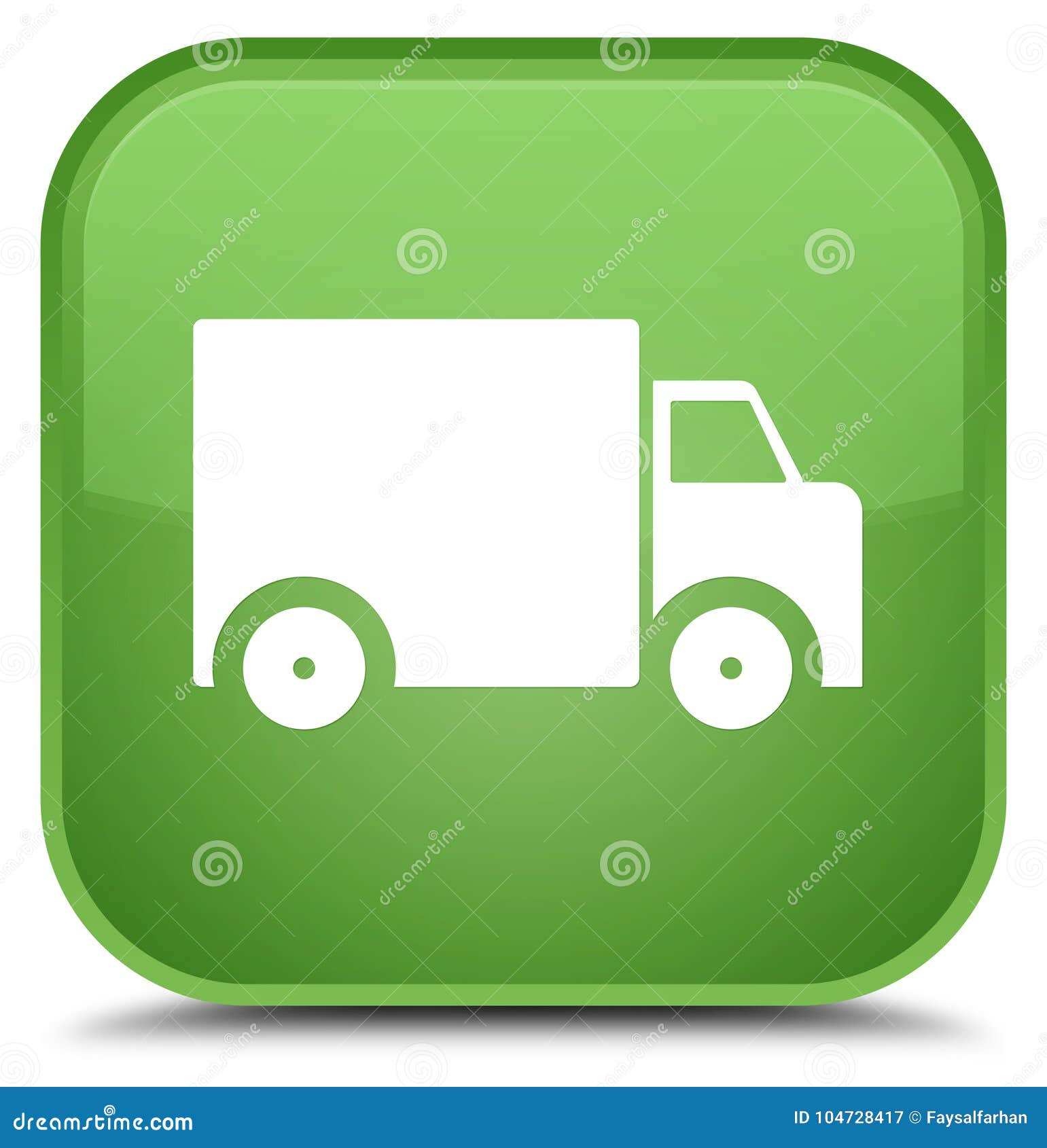 Delivery Truck Icon Special Soft Green Square Button Stock Illustration ... Delivery Truck Icon Special Soft Green Square Button Stock Illustration ...