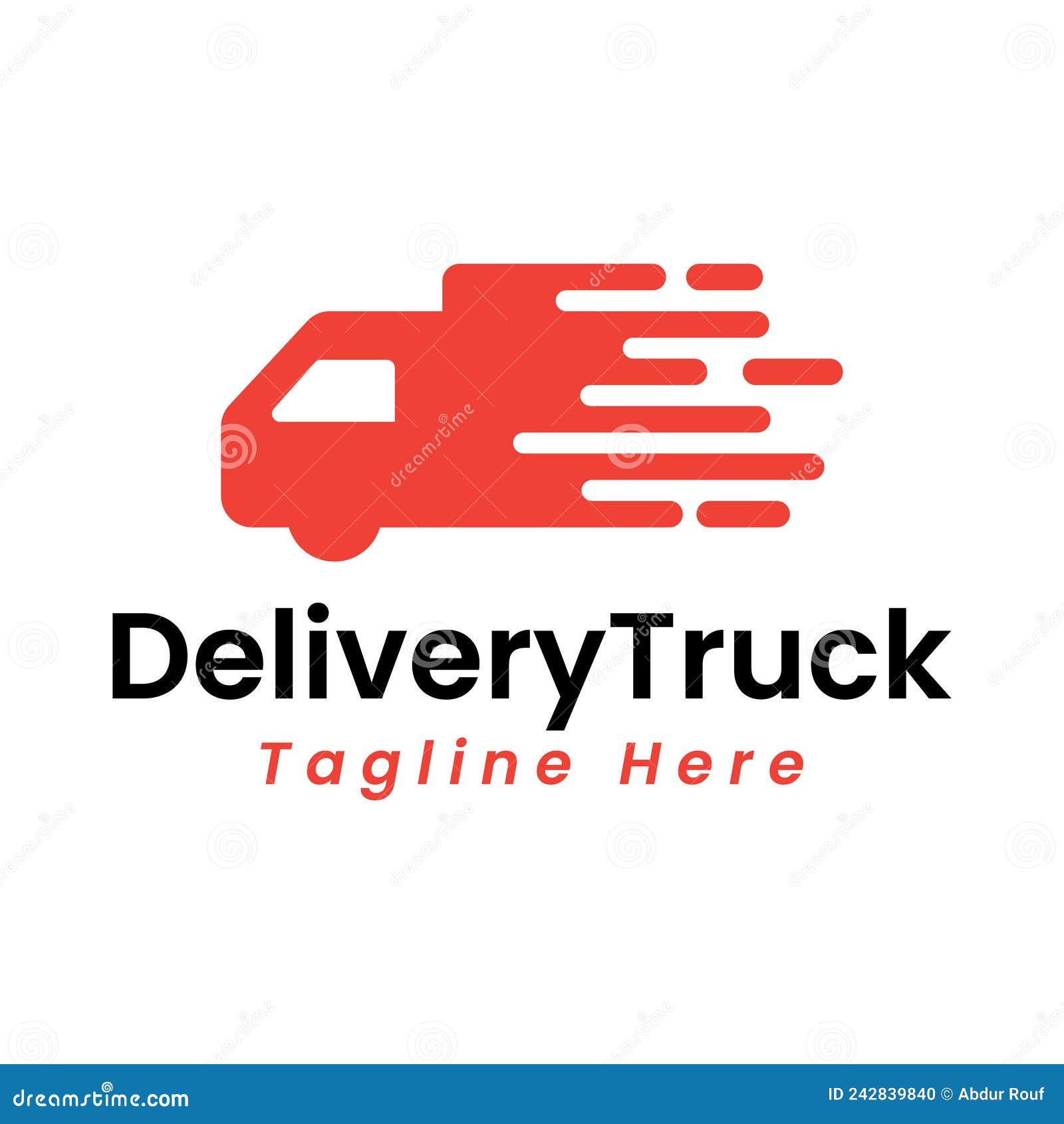 Delivery truck logo design stock vector. Illustration of deliver ...