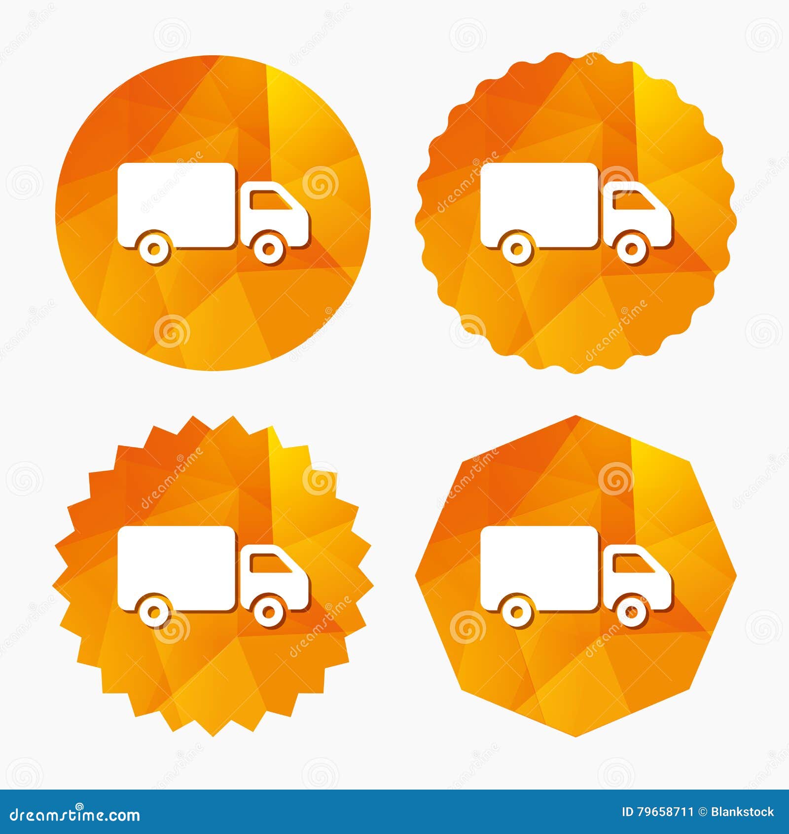 Delivery Truck Sign Icon. Cargo Van Symbol Stock Vector - Illustration ...