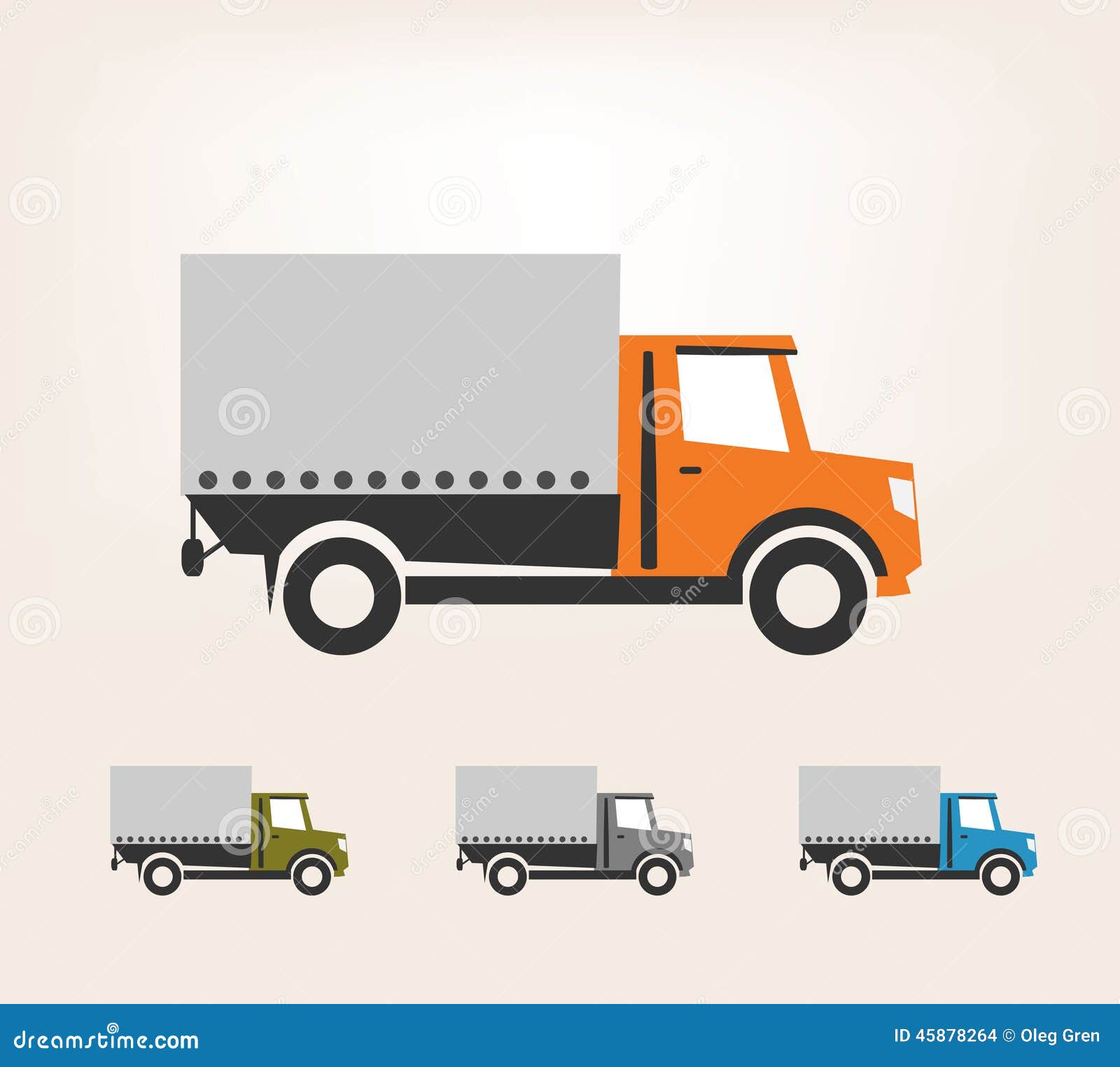 Delivery Truck Vehicle Icon Vector Or Lorry Cargo Car Van For Freight ...