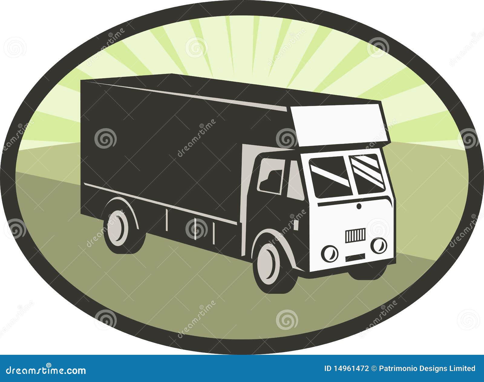 Delivery truck van stock illustration. Illustration of truck - 14961472