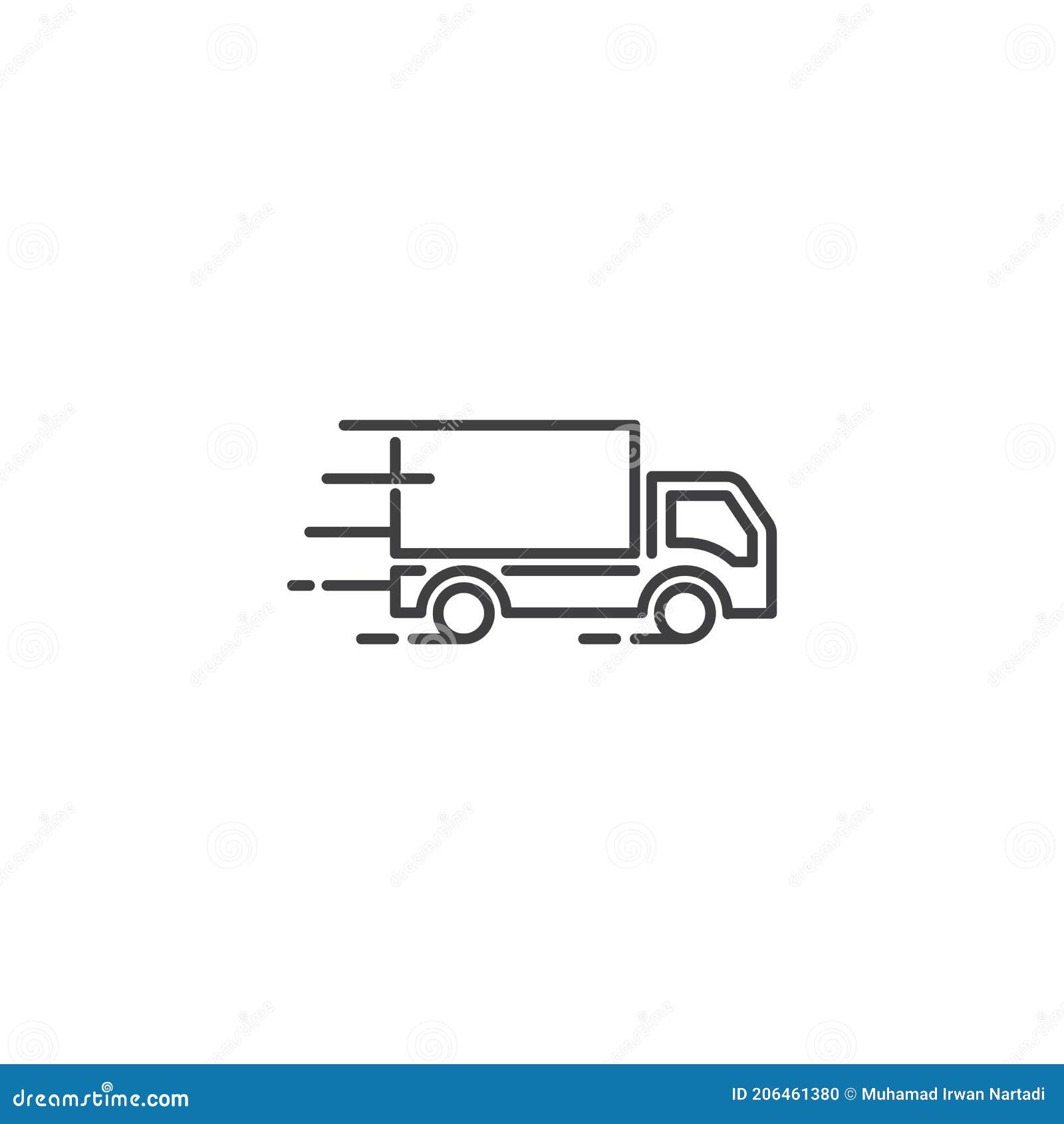 Delivery Truck. Vector Logo Icon Template Stock Vector - Illustration ...