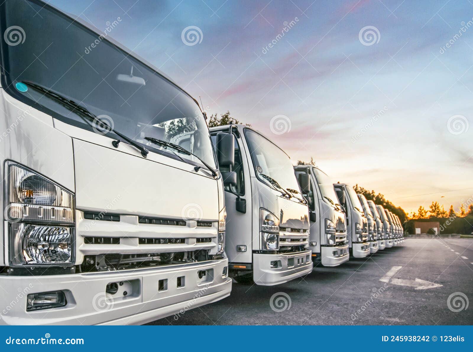 Trucks Fleet Royalty-Free Stock Image | CartoonDealer.com #20747848