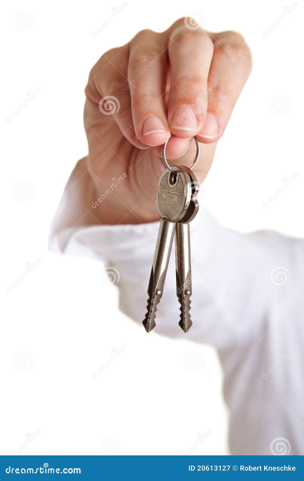 Delivery of two keys stock image. Image of cutout, apartment - 20613127