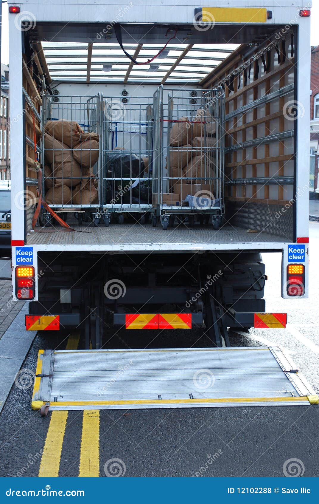 Delivery van stock photo. Image of trolly, delivery, truck - 12102288