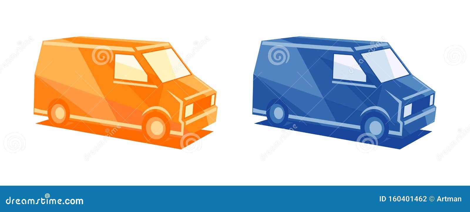 Delivery Van Icon Isolated on White Stock Vector - Illustration of ...