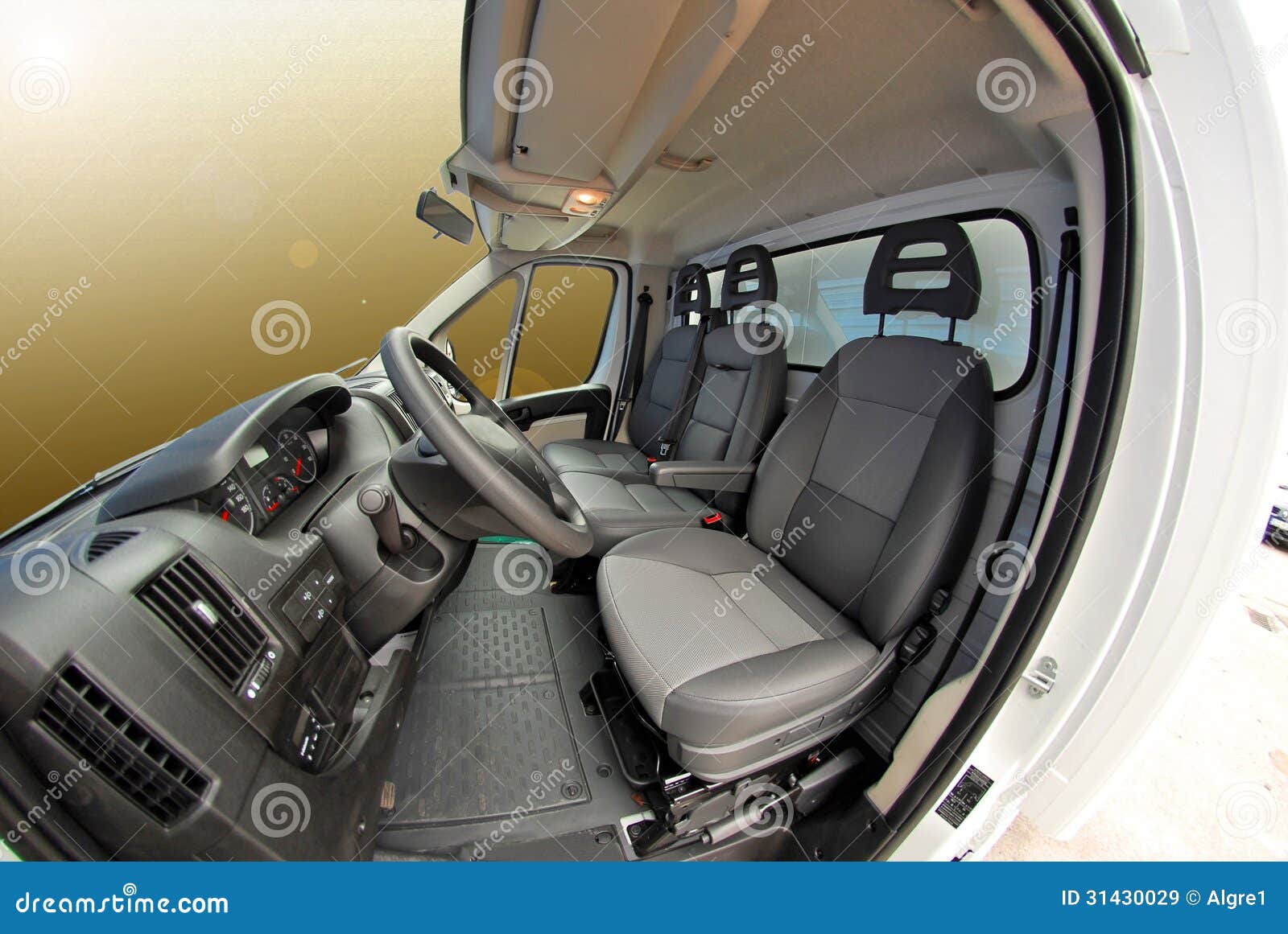Delivery van interior stock image. Image of commercial - 31430029