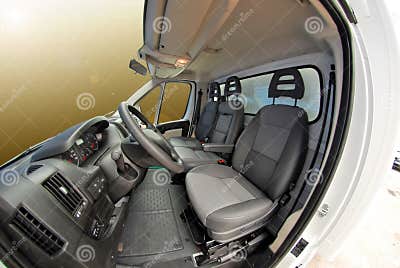 Delivery van interior stock image. Image of commercial - 31430029