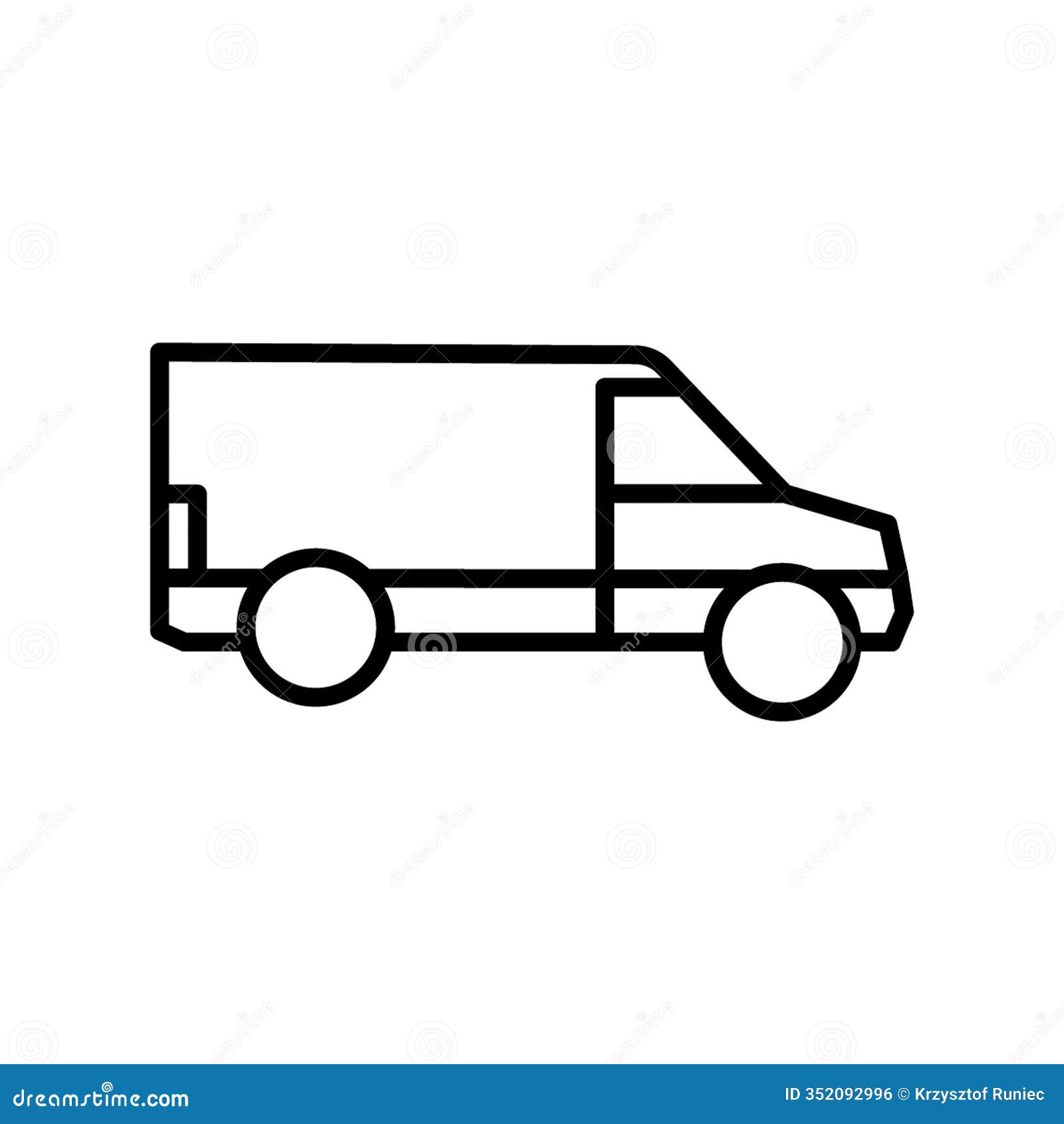 Delivery Van - Vector Illustration Stock Illustration - Illustration of ...