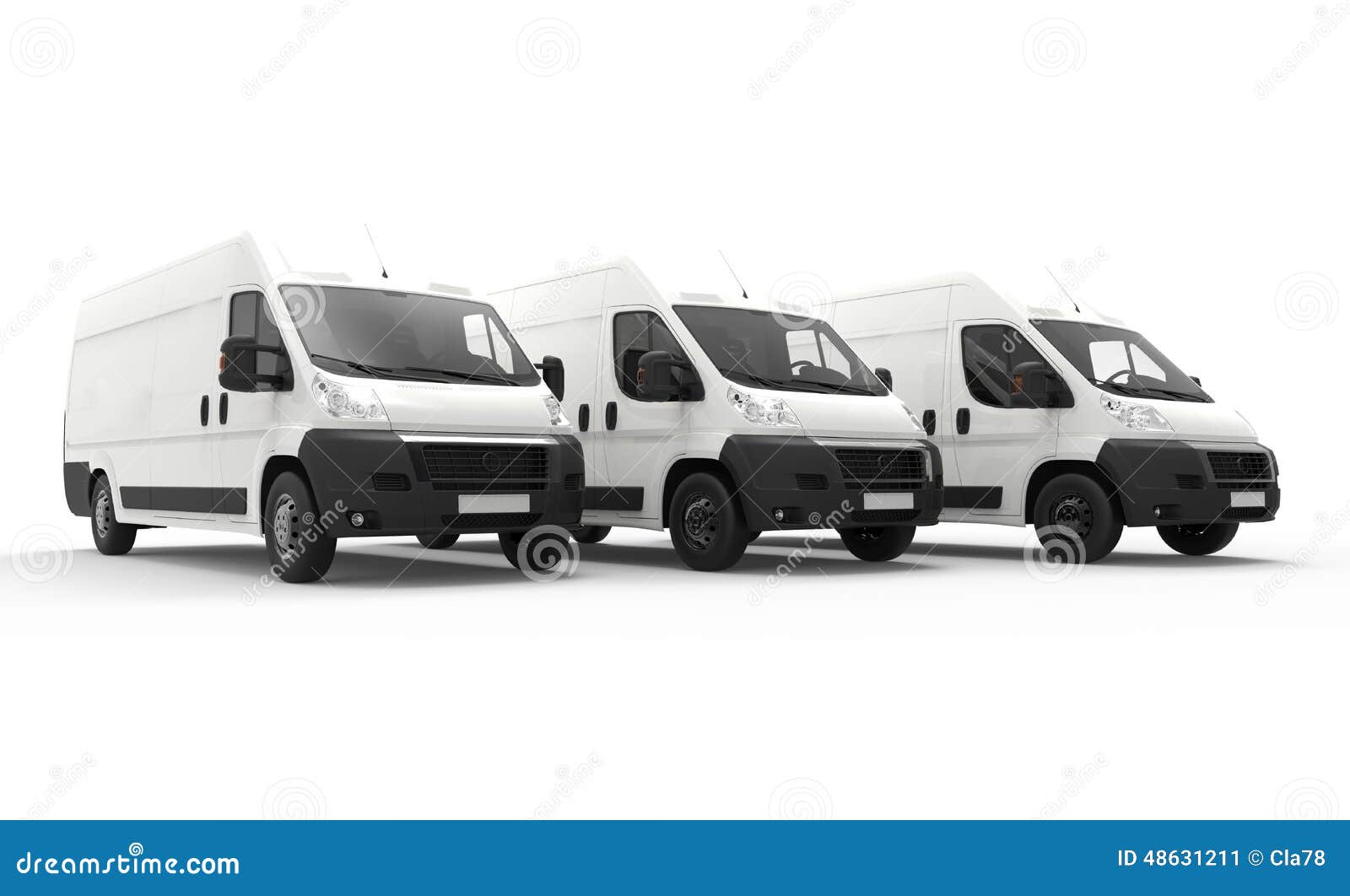 Delivery vans stock illustration. Illustration of receive - 48631211