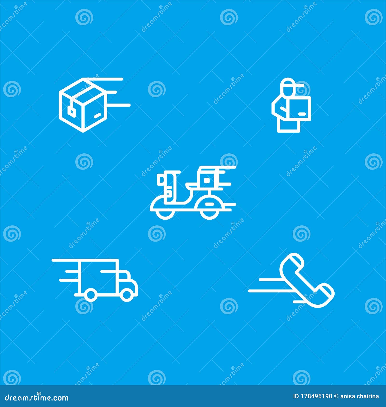 Delivery Vector Image. Shipping Fast Delivery Symbol Stock Vector ...
