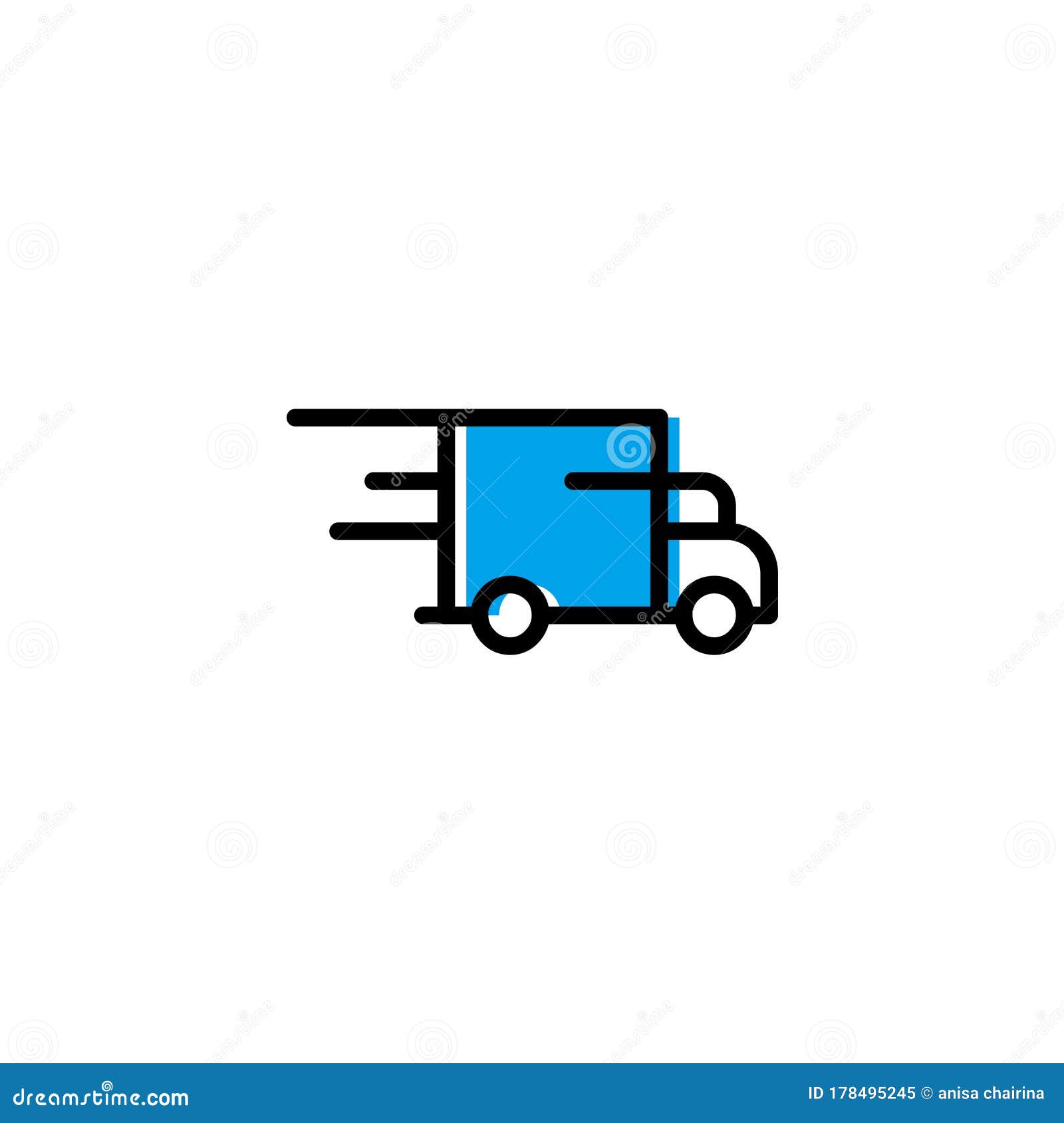 Delivery Vector Image. Shipping Fast Delivery Symbol Stock Vector ...