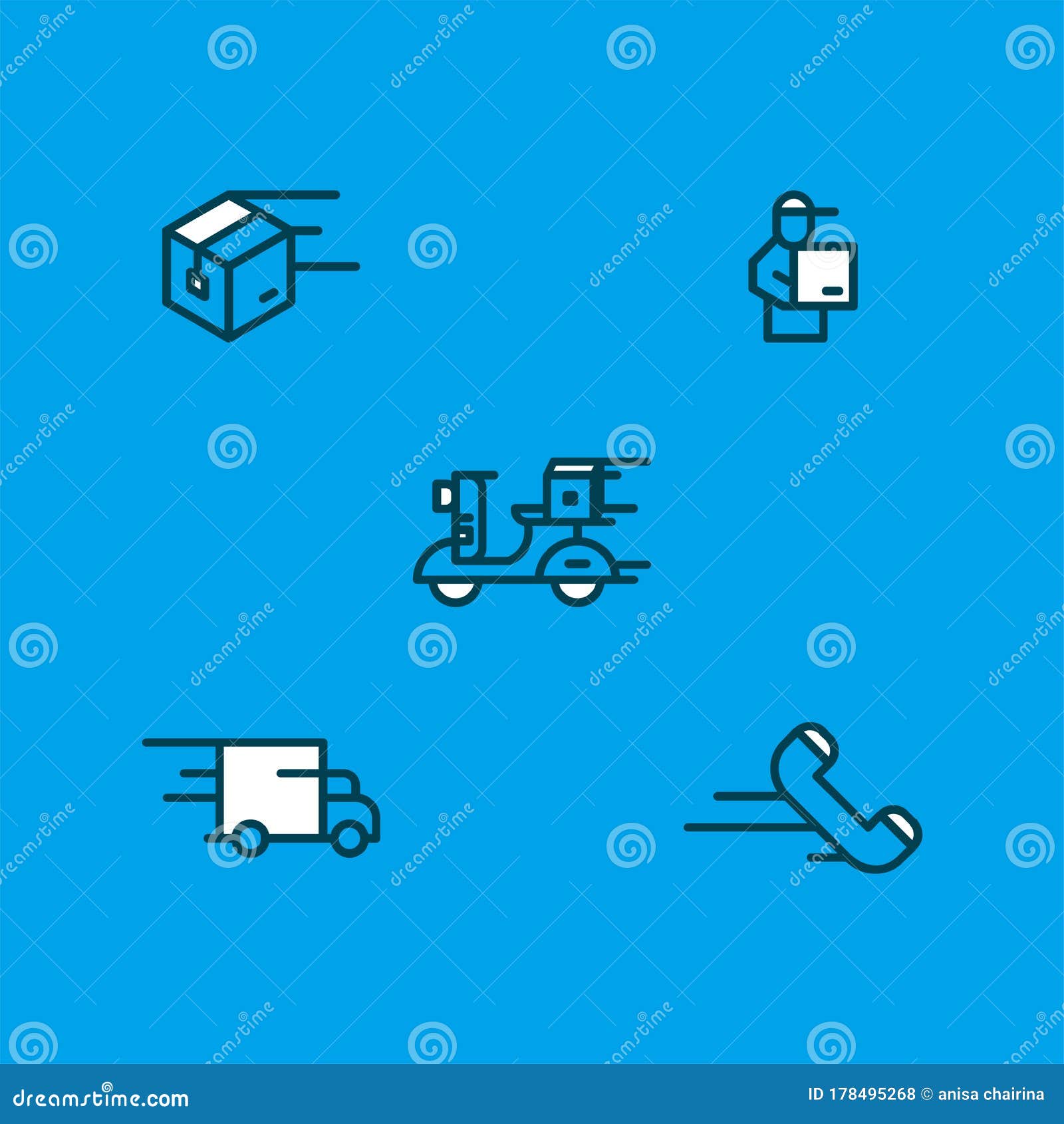 Delivery Vector Image. Shipping Fast Delivery Symbol Stock Vector ...