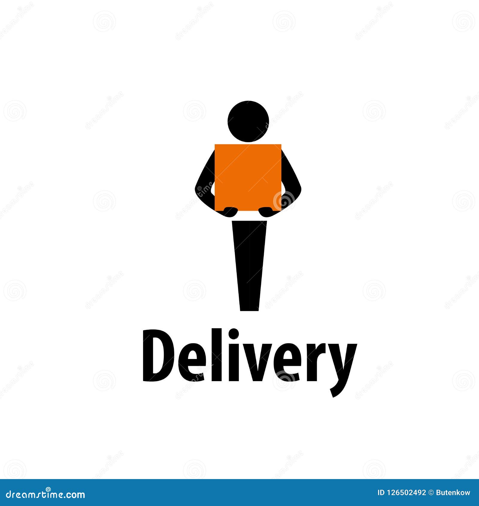 Delivery vector logo stock vector. Illustration of package - 126502492