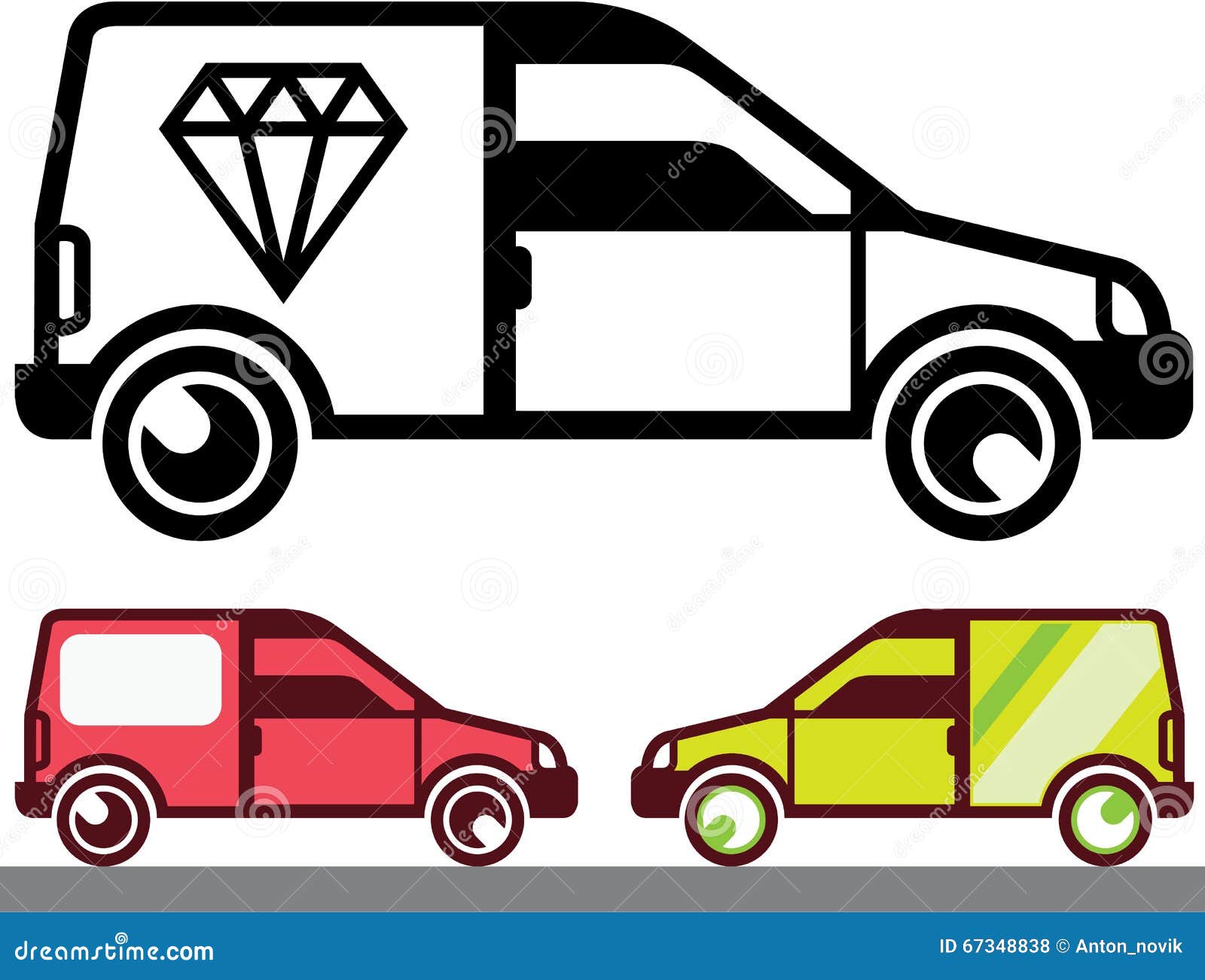 Delivery Vehicle vector stock vector. Illustration of providing - 67348838